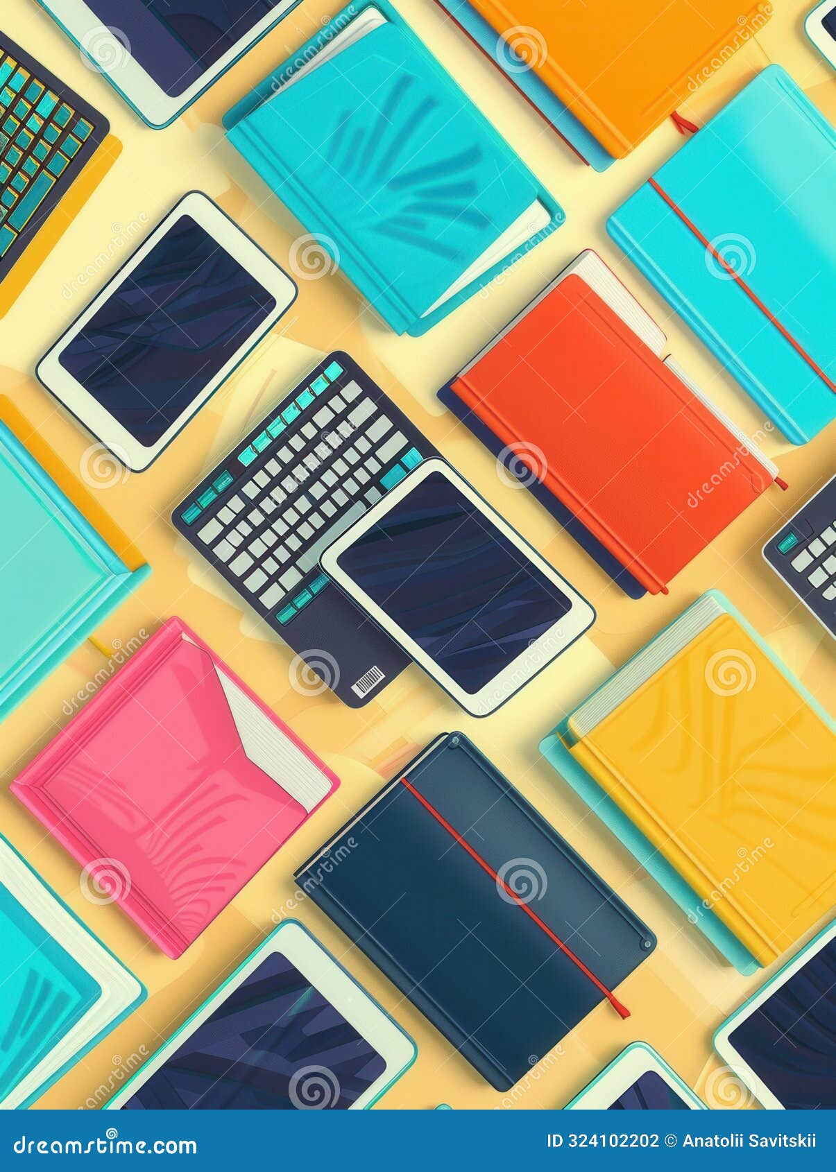 A Variety of Tablets and E-readers Featuring Digital Educational ...