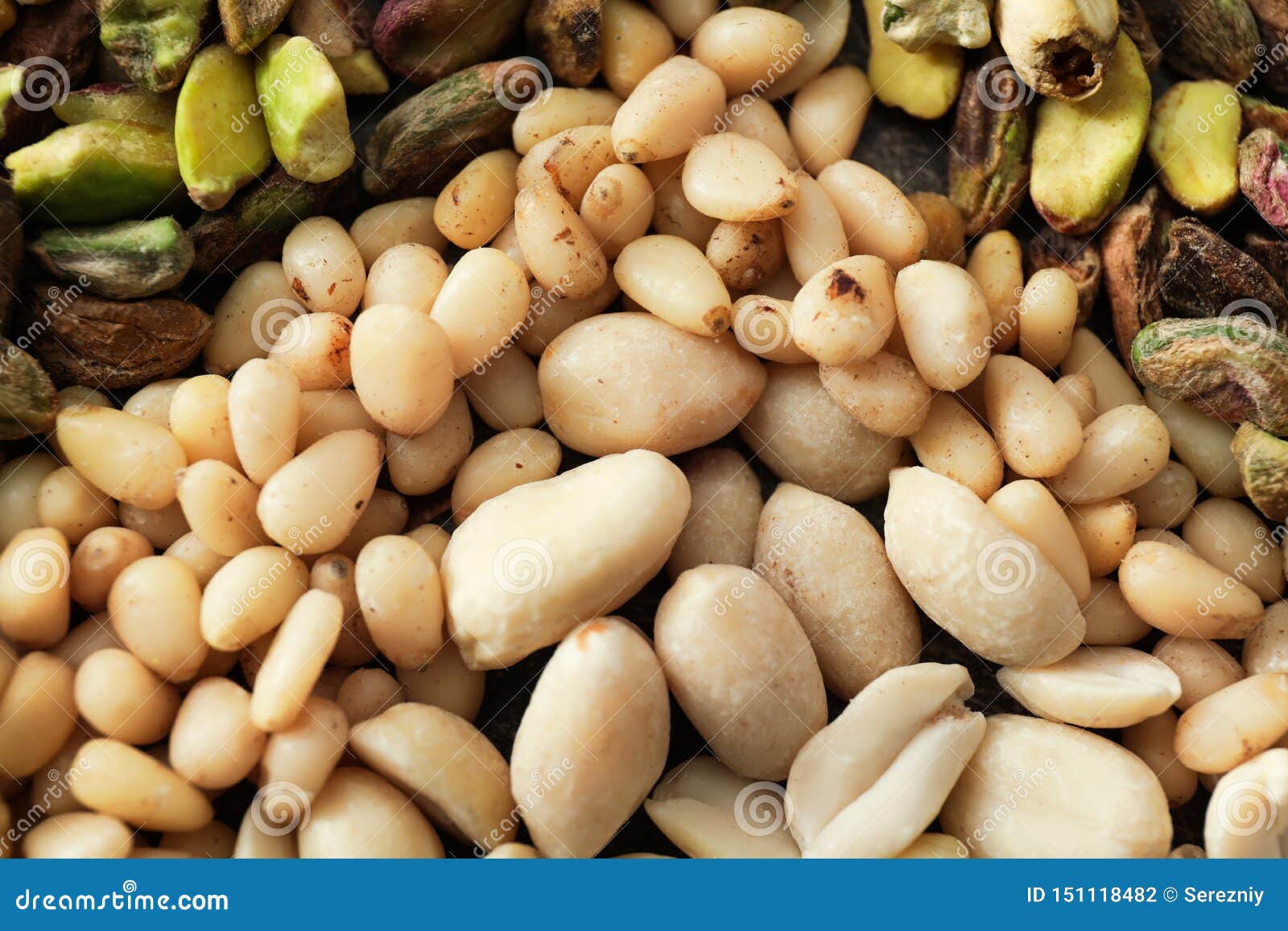 Variety of Tasty Fresh Nuts, Closeup Stock Photo - Image of natural ...