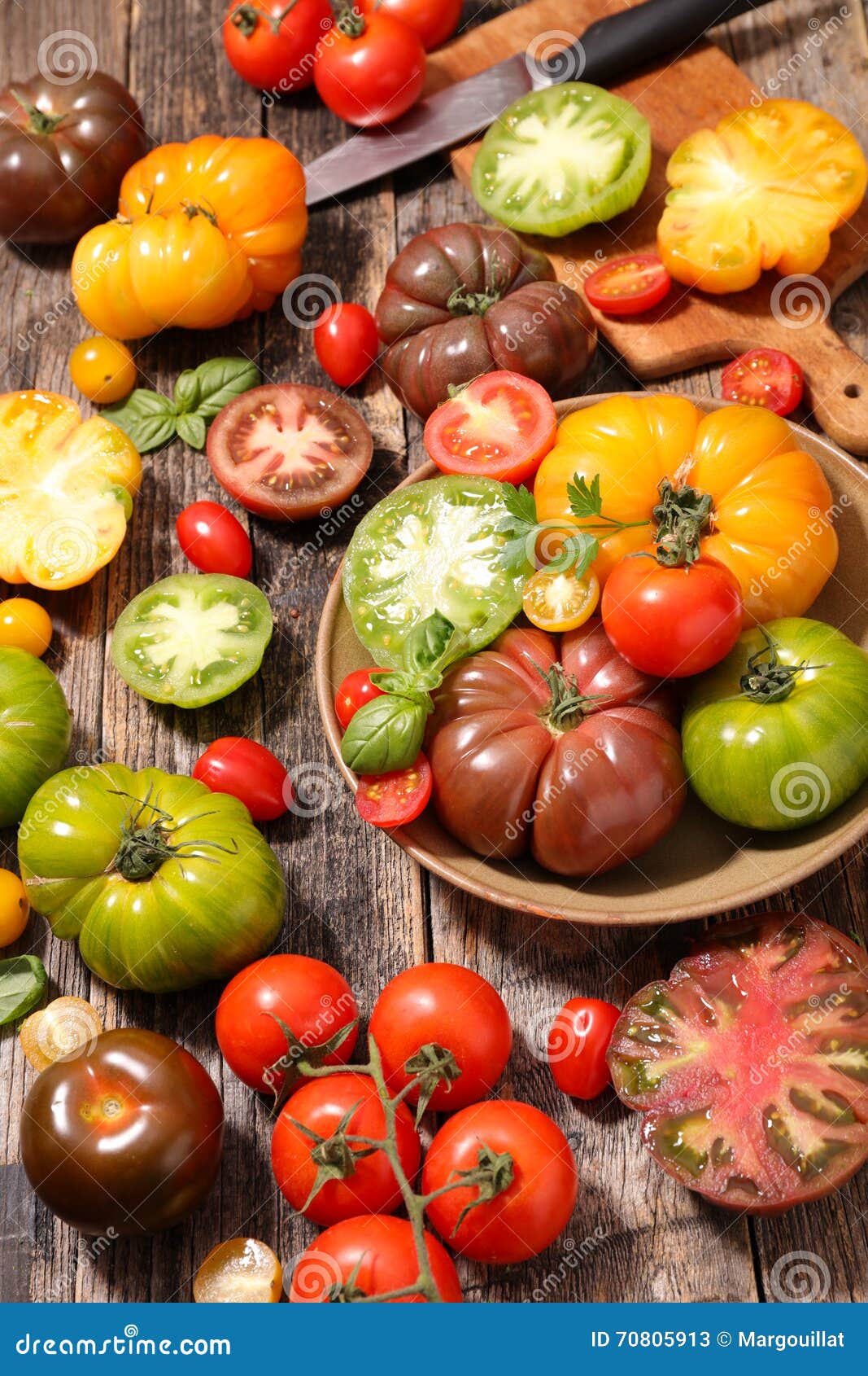 Variety of tomatoes stock image. Image of fresh, tomatoes - 70805913