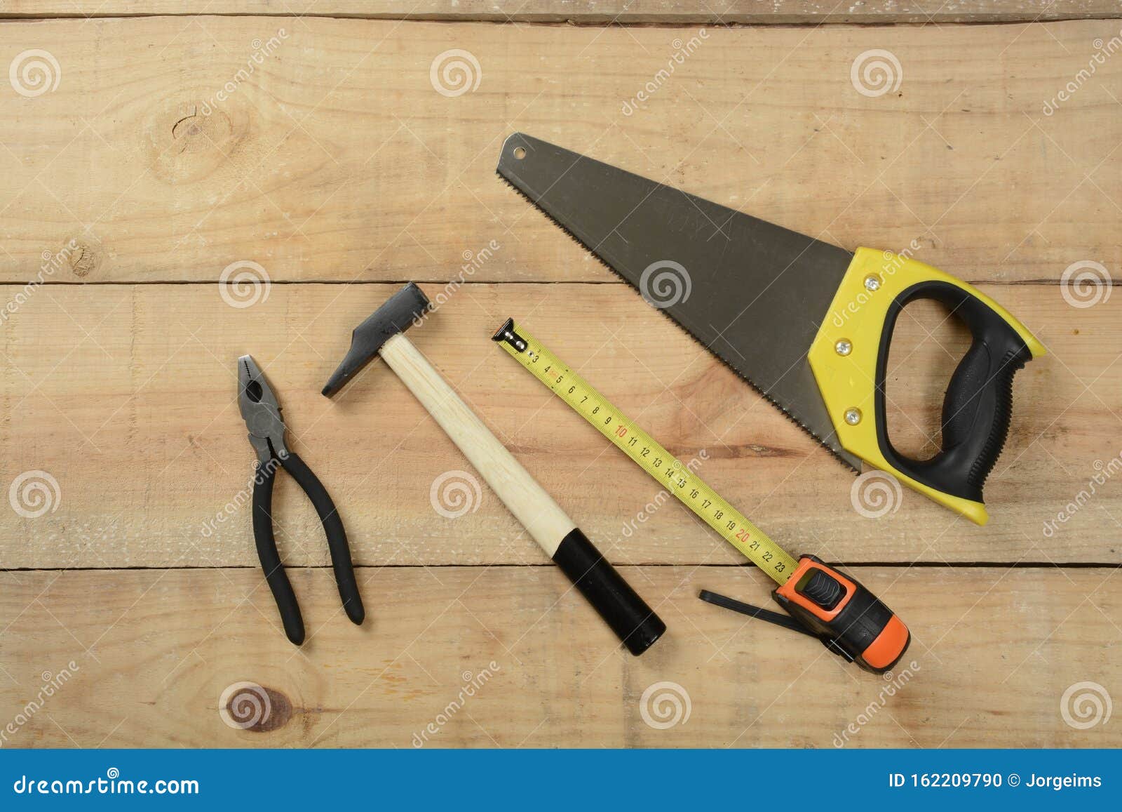 Variety of tools stock photo. Image of hammer, meter - 162209790