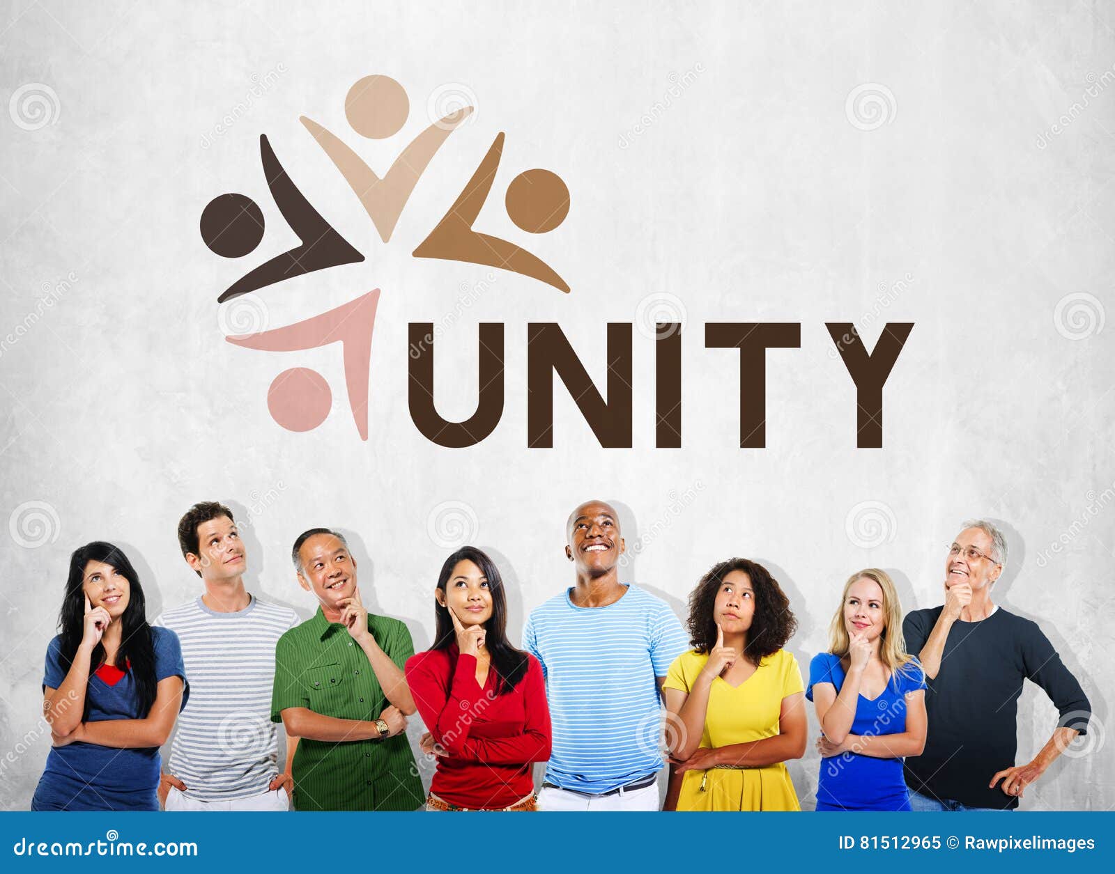 Variety Unity Treatment Togetherness Graphic Concept Stock Image ...