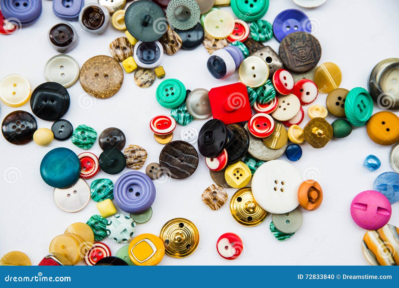 Variety of vintage buttons stock photo. Image of buttons - 72833840