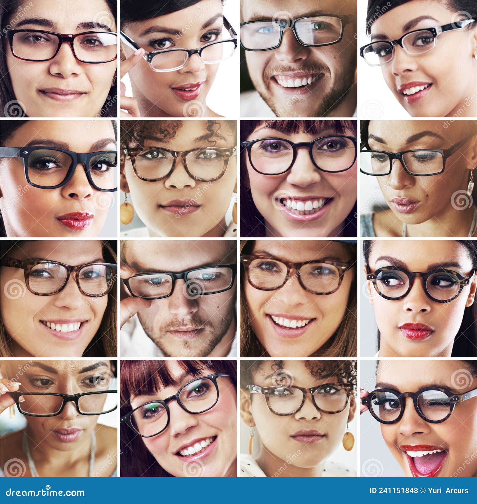 Variety of Visions. Composite Image of a Diverse Group of People ...