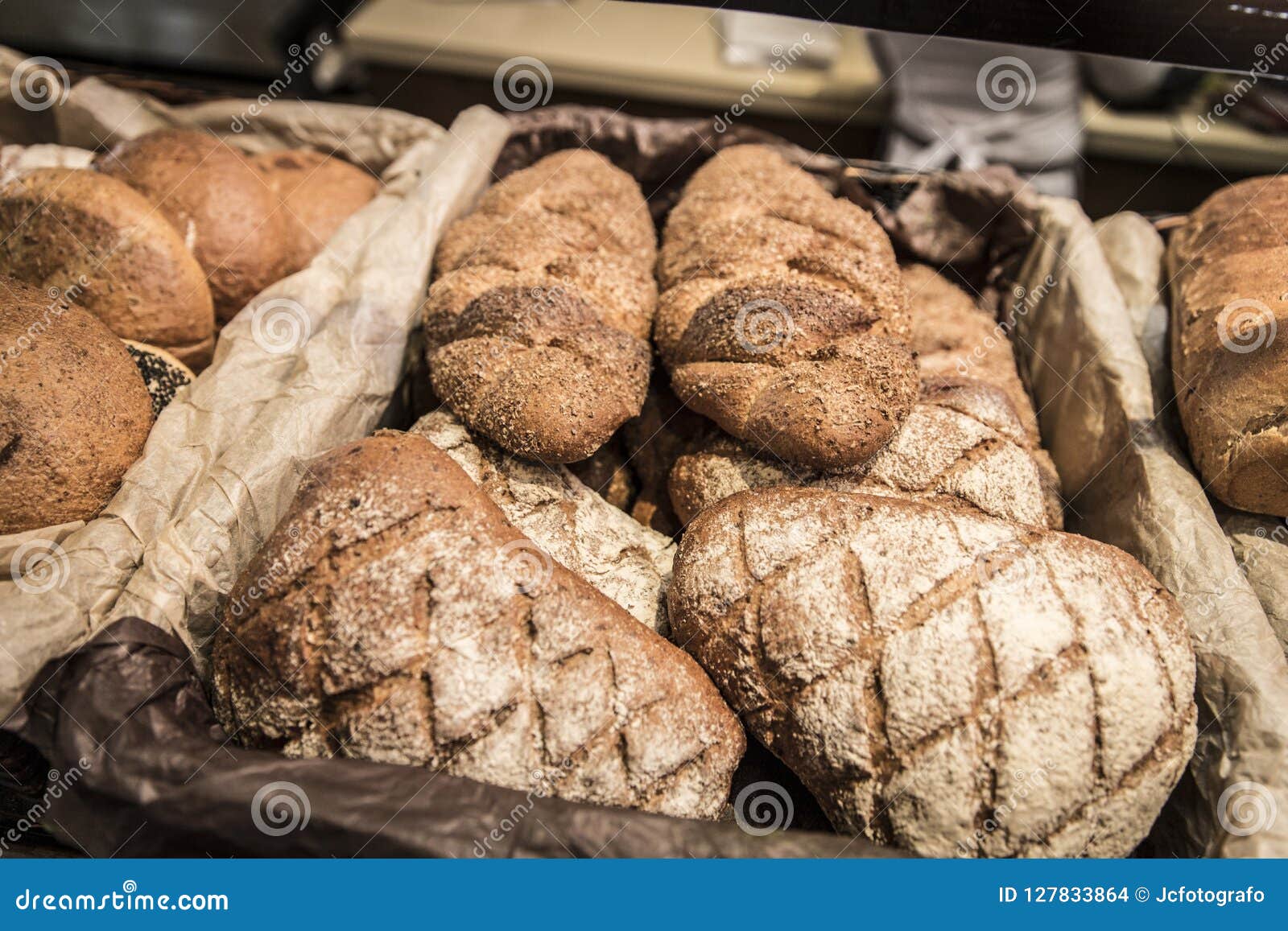 Variety of wheat bread stock photo. Image of dead, hands - 127833864
