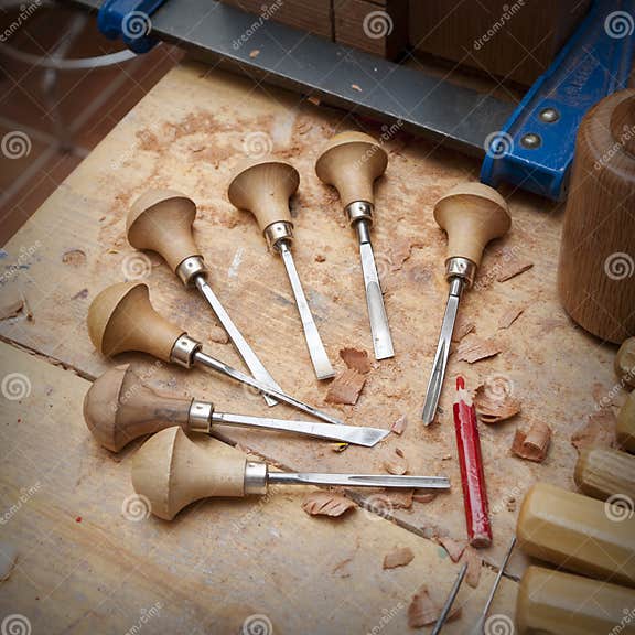 Varios formones imagen de archivo. Imagen de industria - 31274191