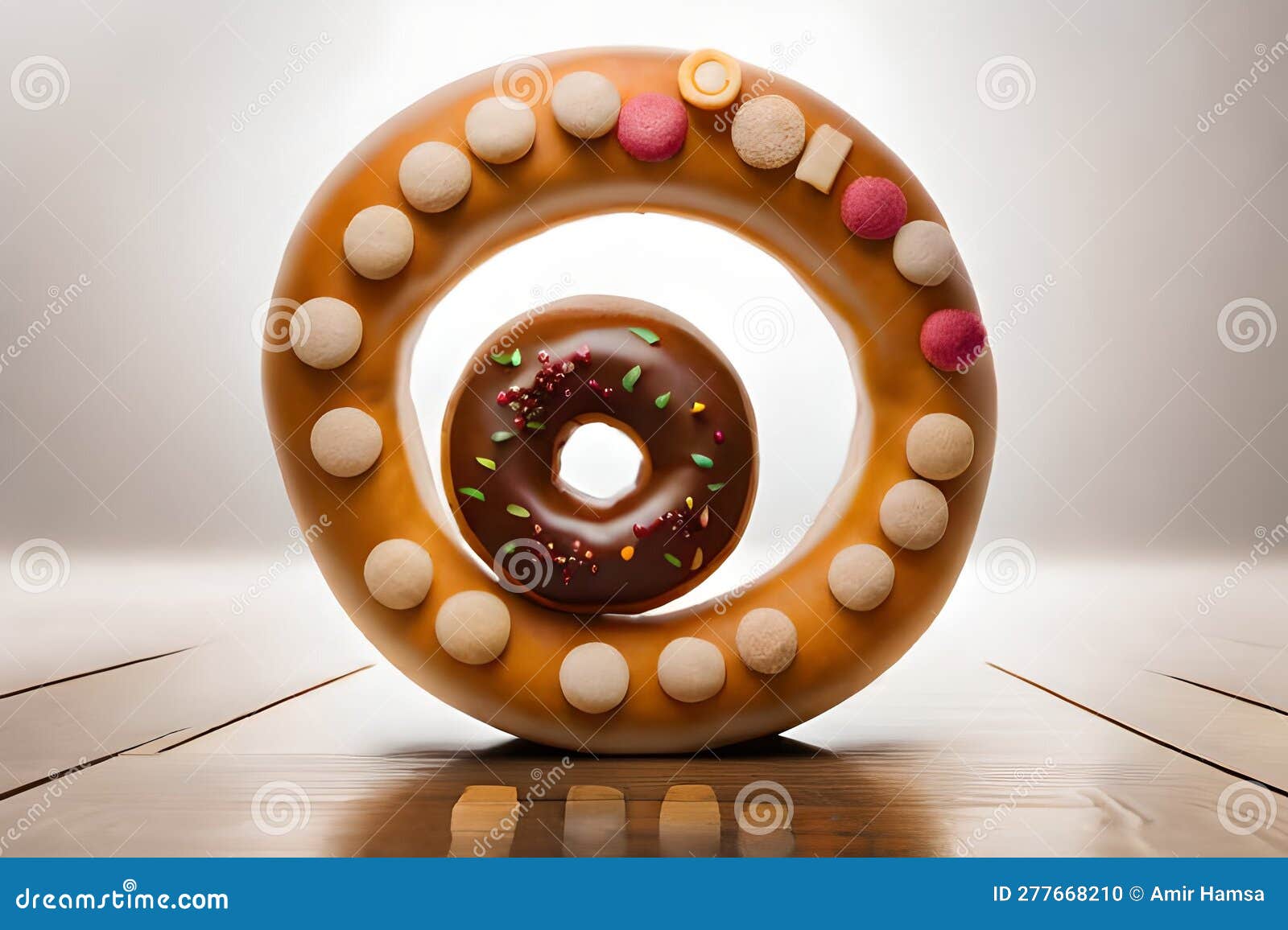 Varios Tipos De Deliciosos Donuts Stock de ilustración - Ilustración de ...