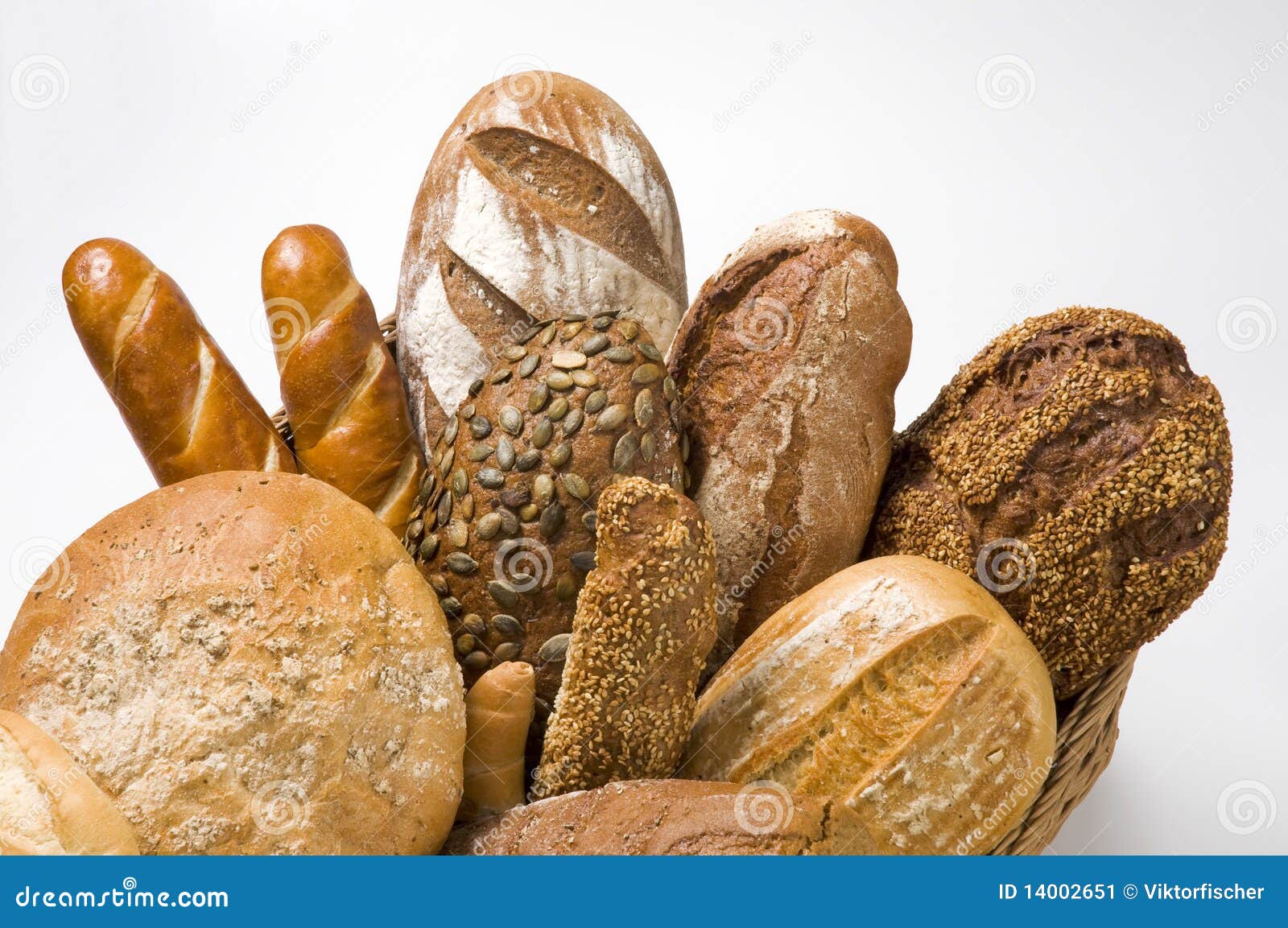 Varios tipos de pan imagen de archivo. Imagen de vario - 14002651