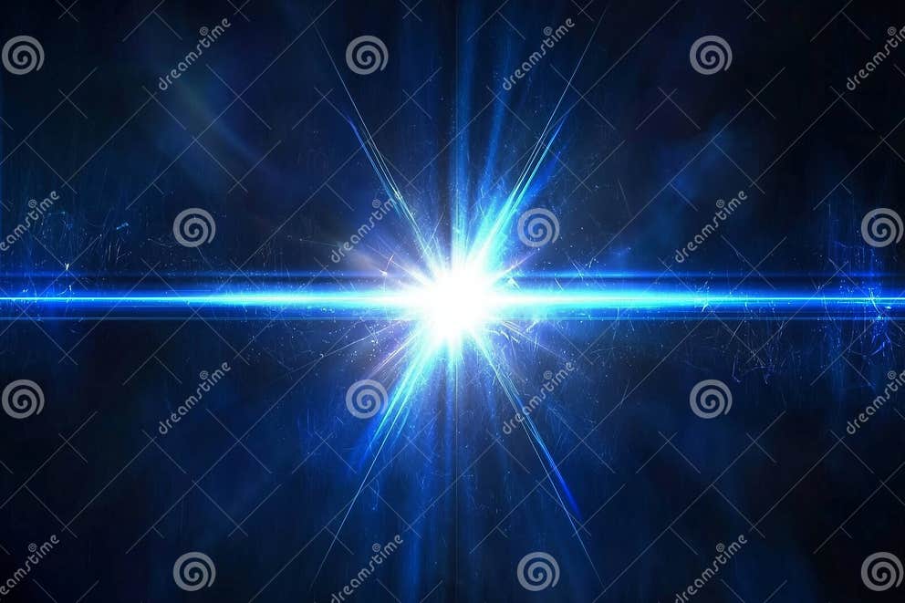 Various Abstract Rays of Light Emanating from a Bright Glowing Center ...