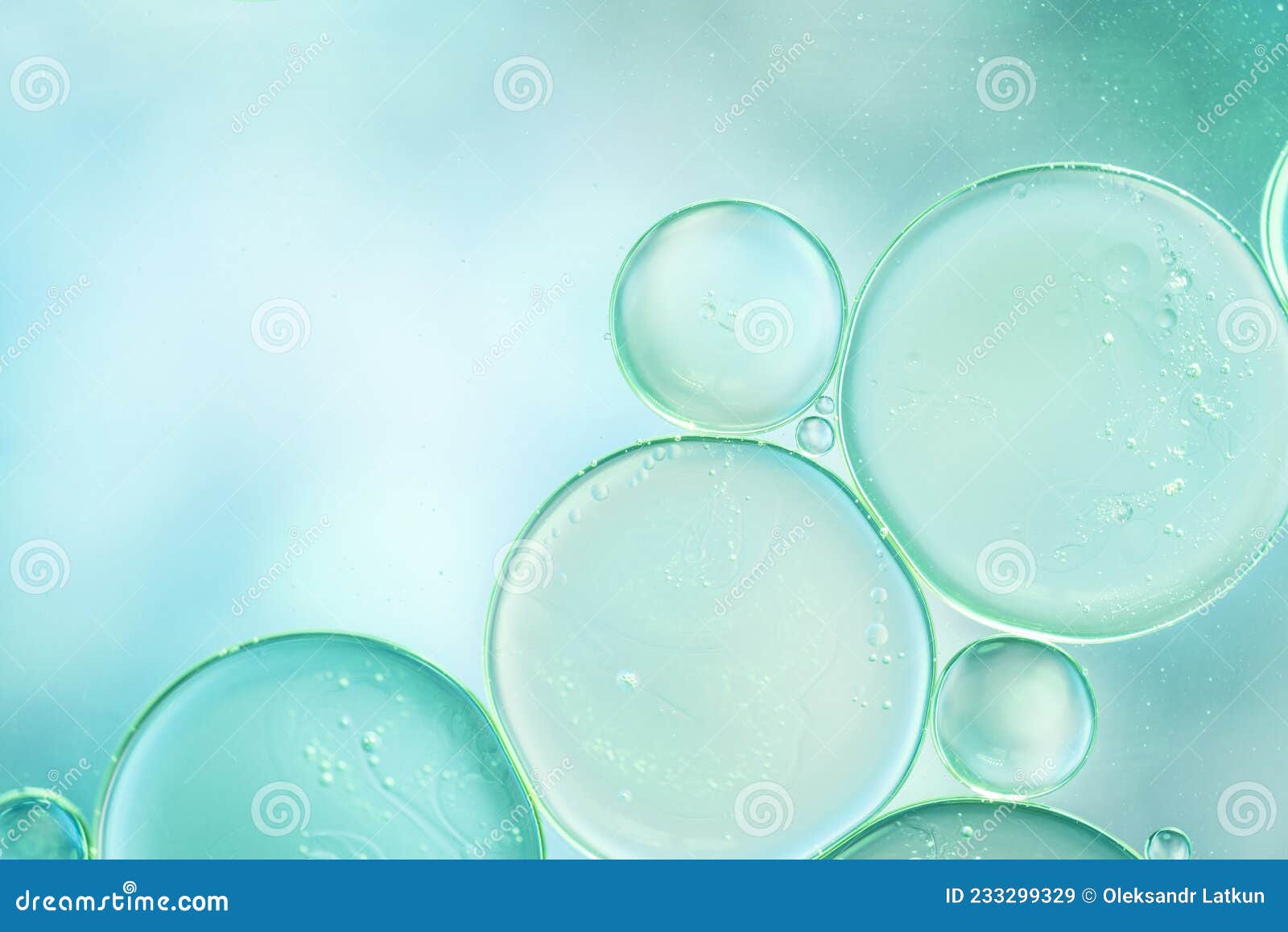 Various Abstract Turquoise Bubbles Texture. High Quality Photo Stock ...