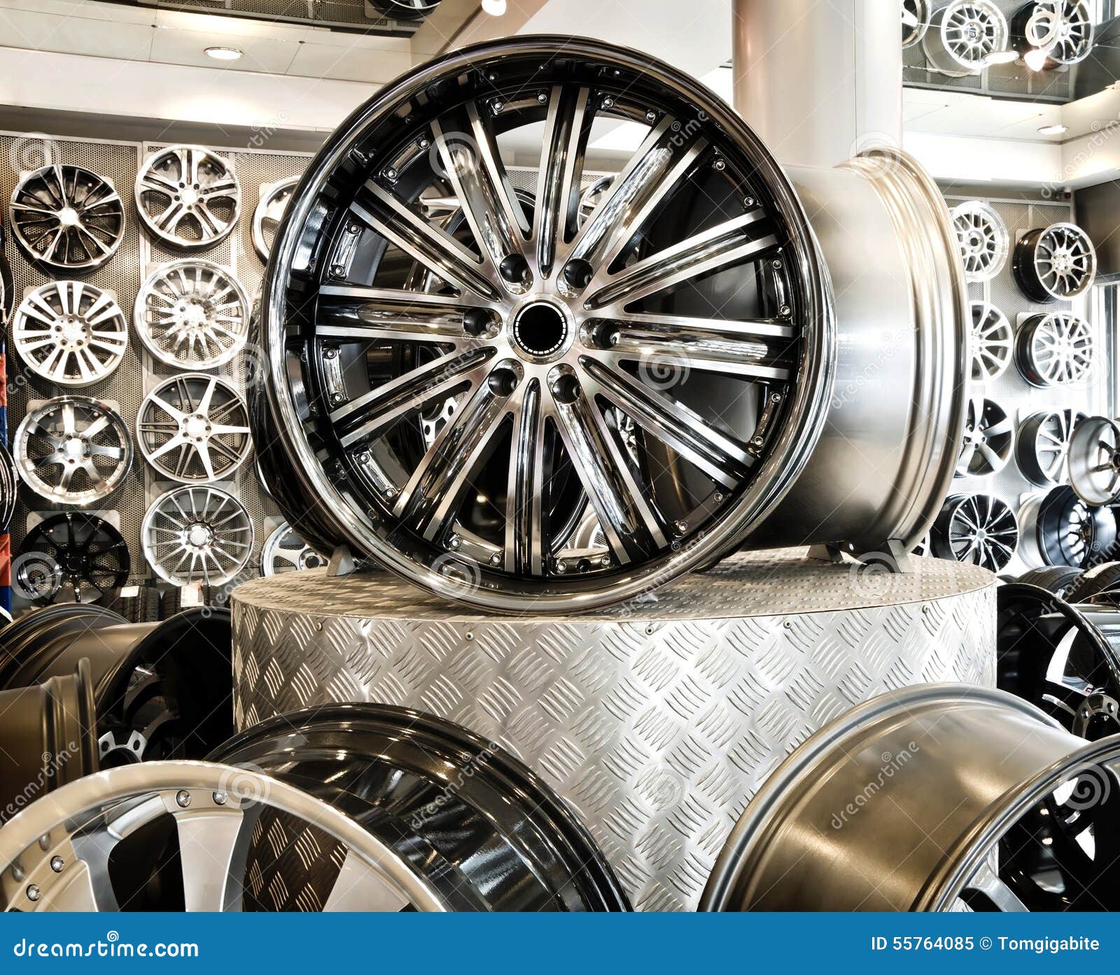 Various alloy wheels stock image. Image of aluminium - 55764085