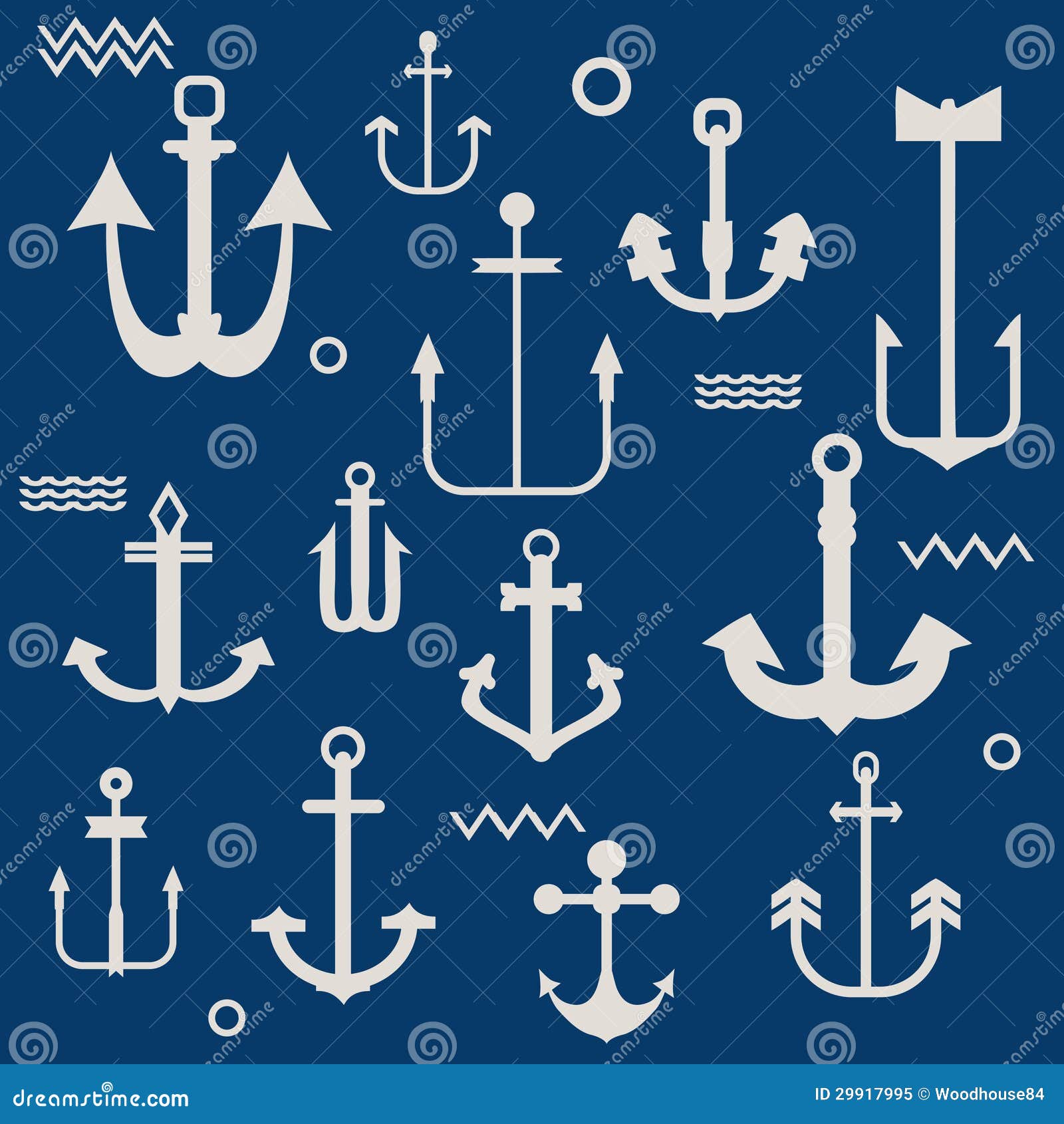 Various Anchor Collection stock vector. Illustration of banner - 29917995