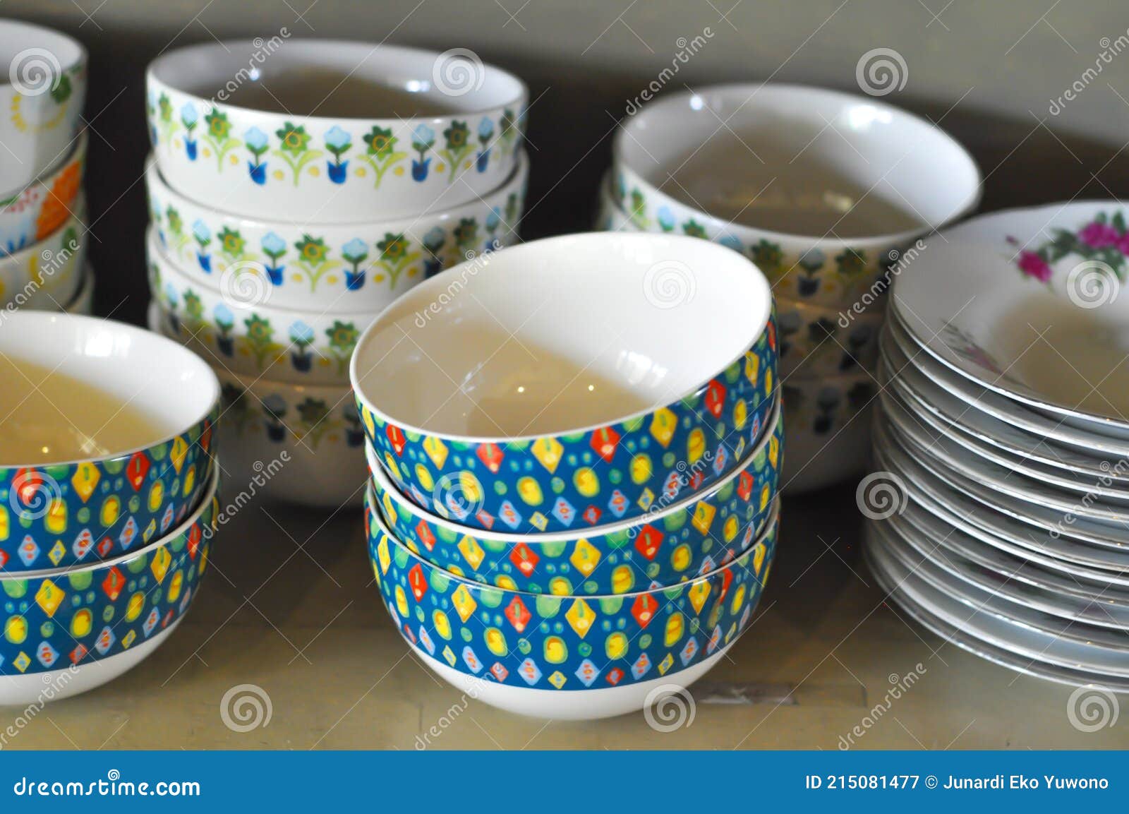 Various Antique Bowl Collection Stock Image - Image of food, drink ...