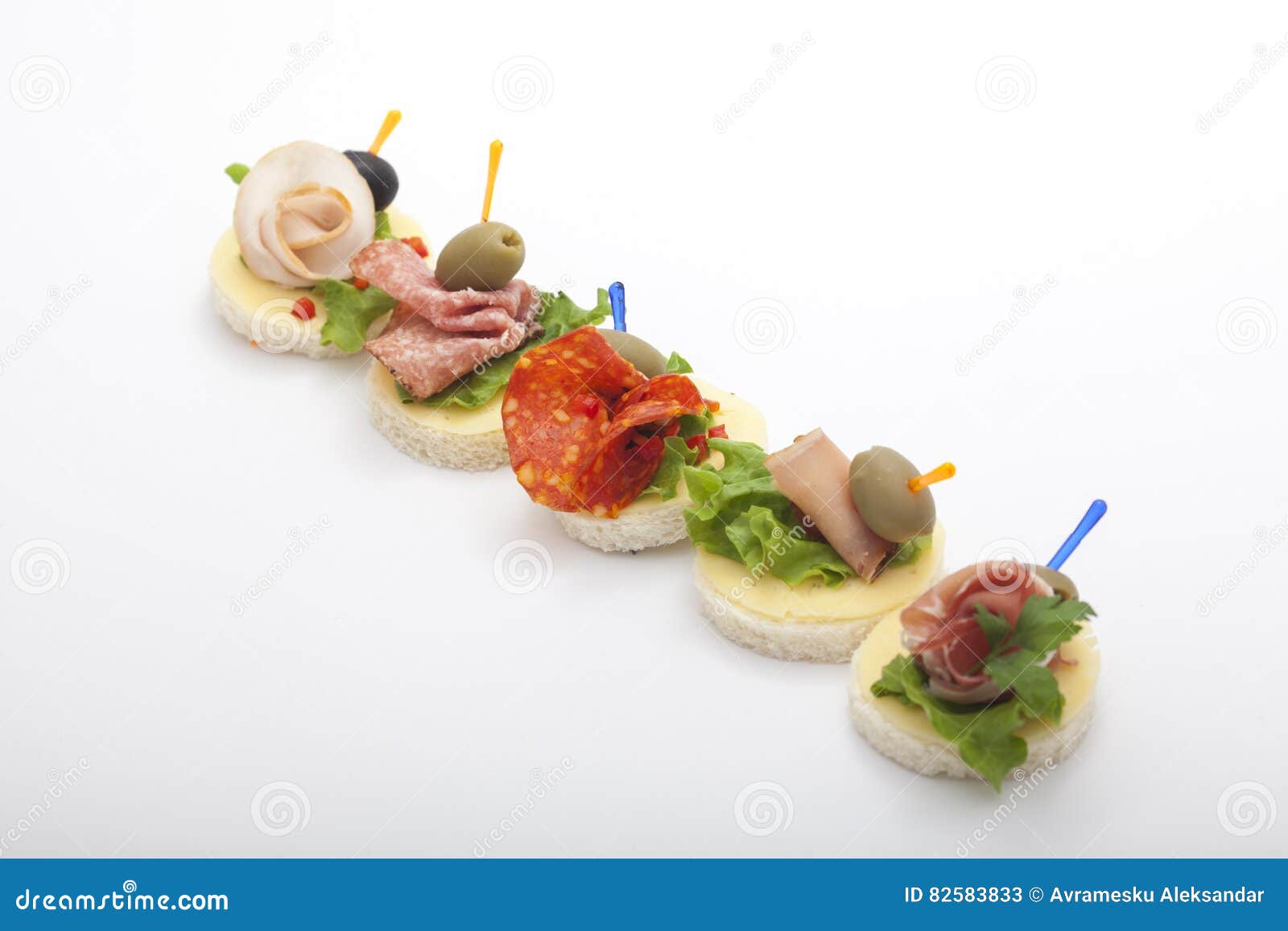 Various appetizers stock image. Image of fresh, dish - 82583833