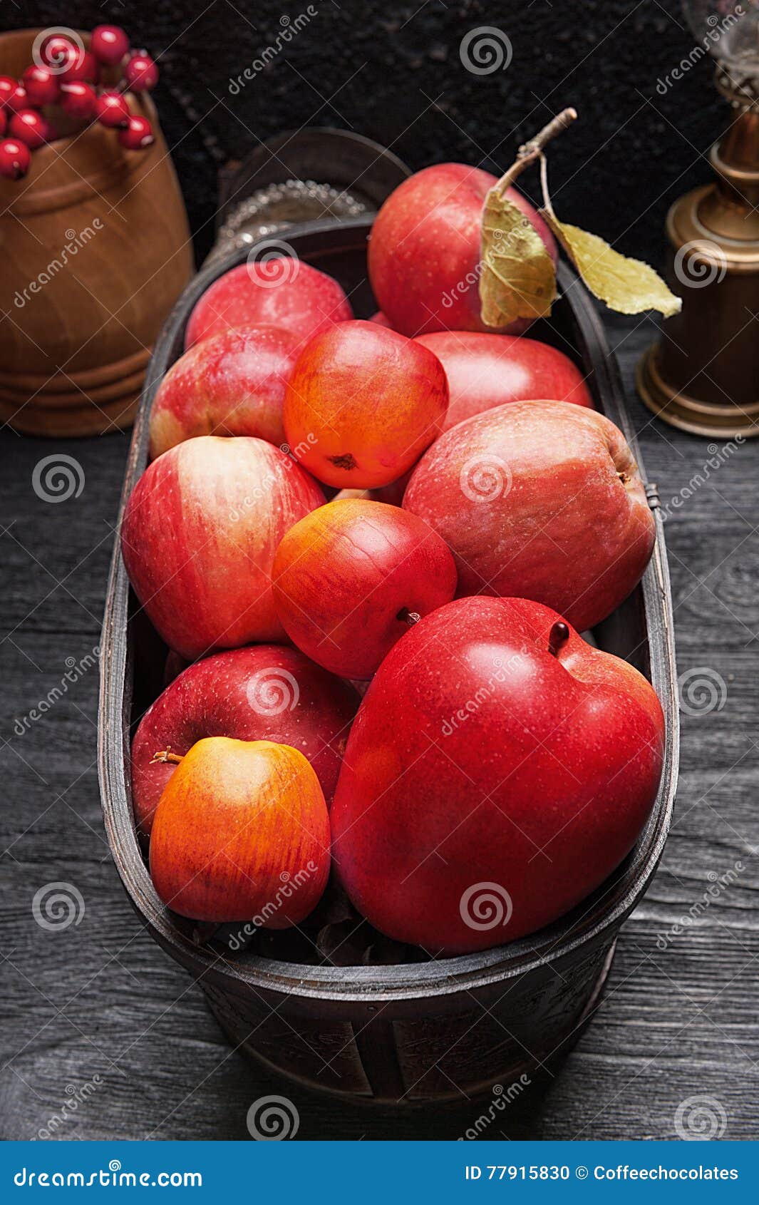 Various Apples in an Oval Plate Stock Photo - Image of group, autumn ...