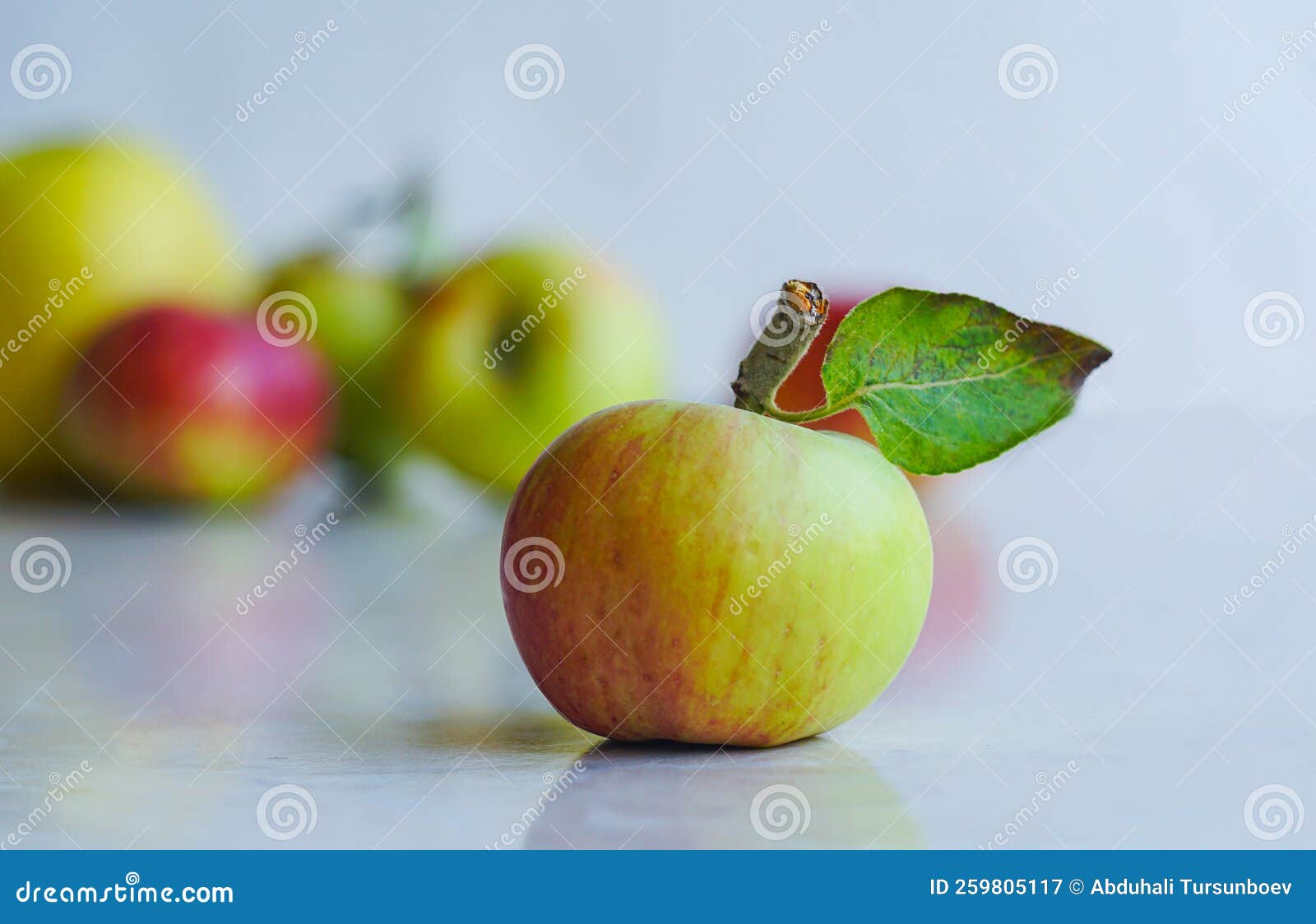 Various Apples on the Table Stock Image - Image of nature, colorful ...