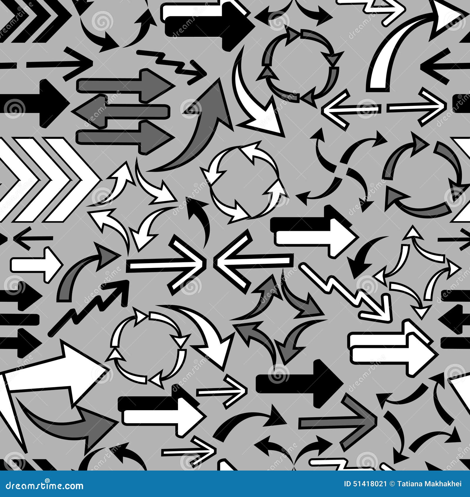 Various Arrows Large Set. Varieties Of Black Symbols Pointers Arrow ...