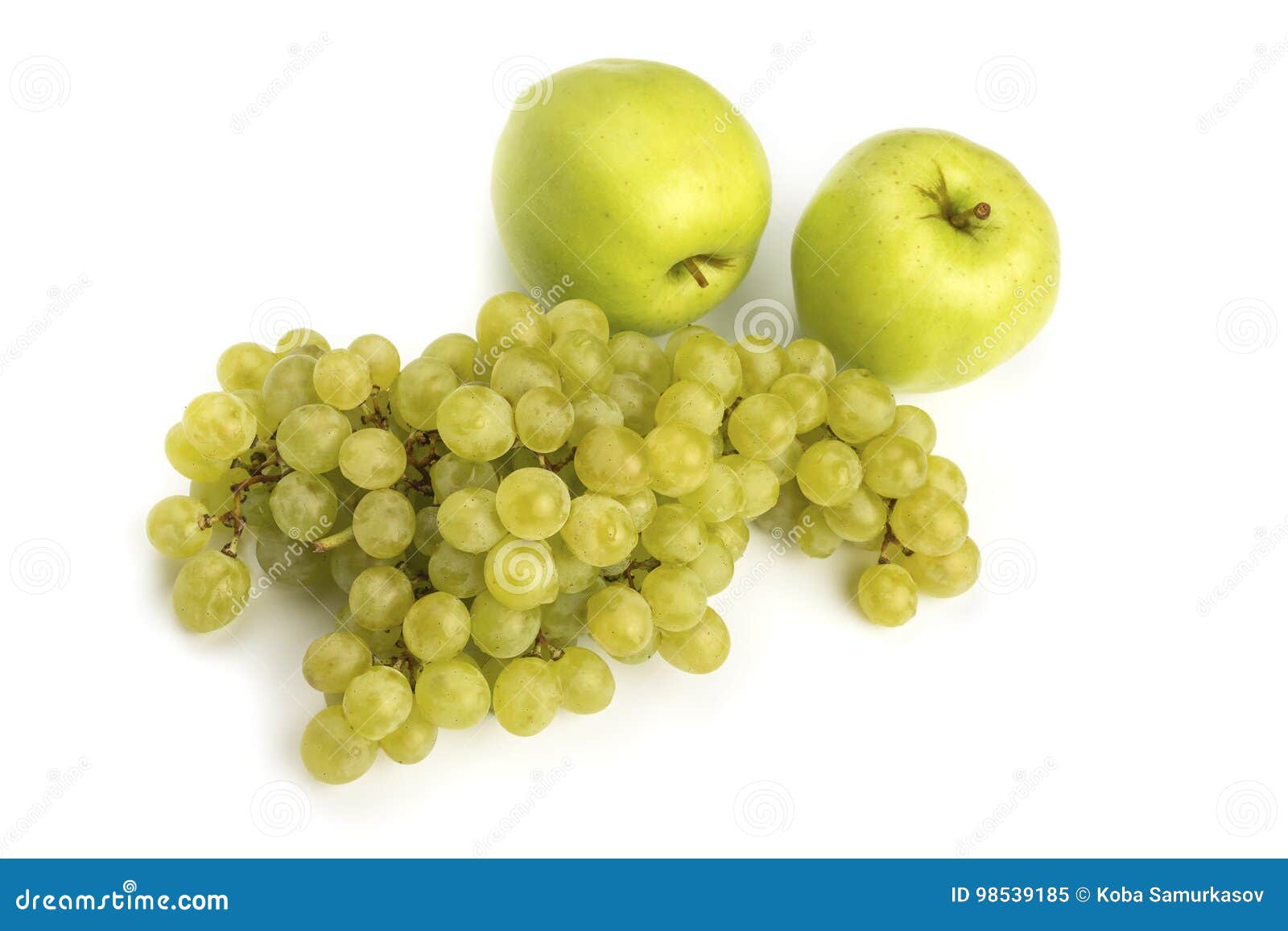 Various, Assorted Fruits Grape, Apple Isolated on the White Ba Stock ...