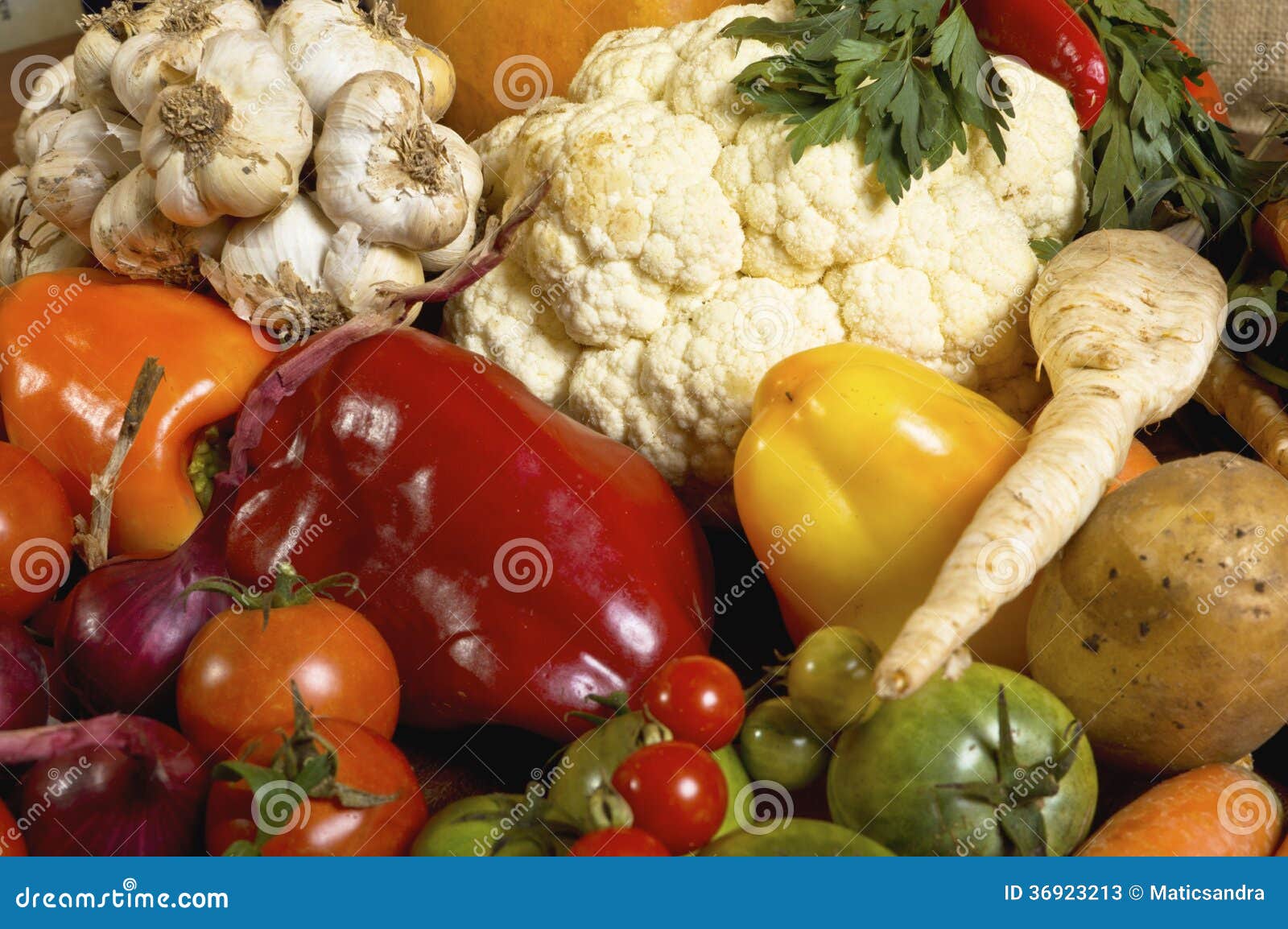 Various Assorted Organic Fresh Vegetables Stock Image - Image of ...