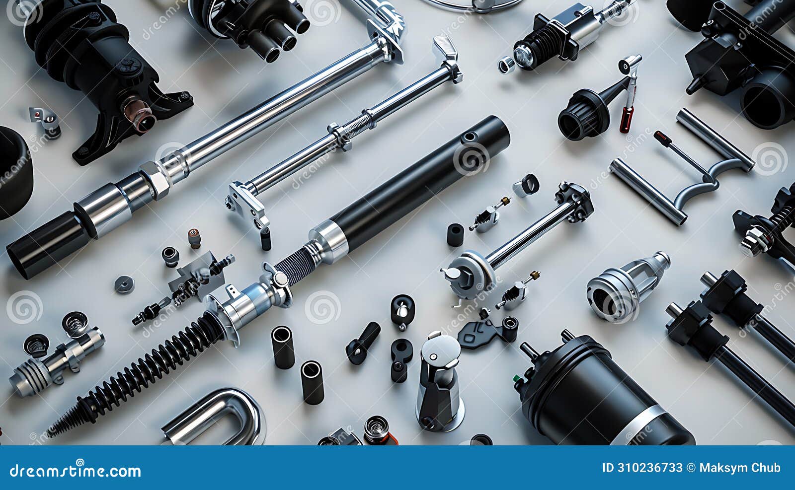 Various Auto Parts, Metal Pieces, and Machine Components are on the ...