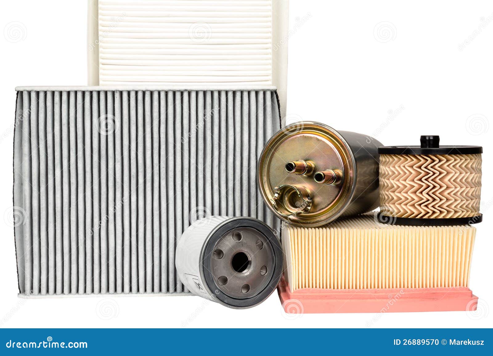 Various automotive filters stock photo. Image of detail - 26889570