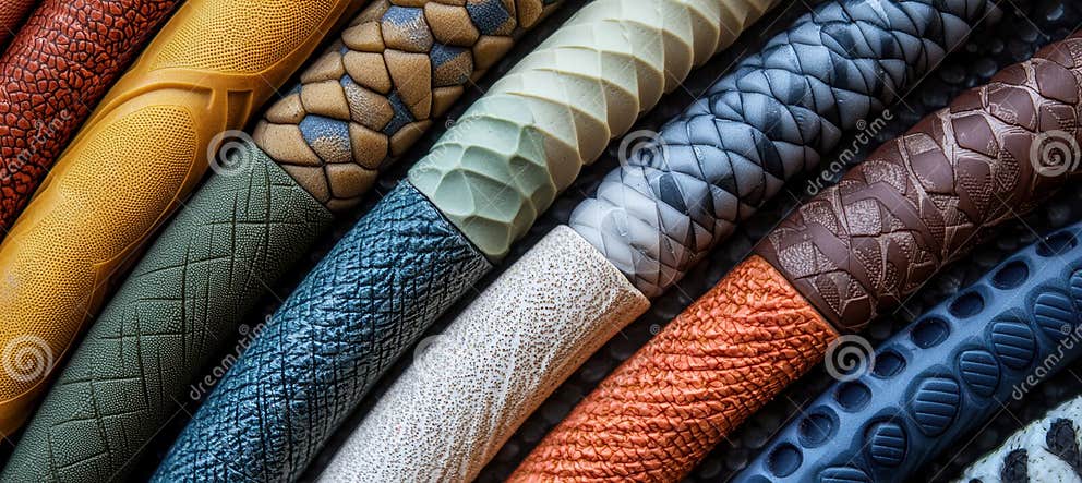 Vibrant Badminton Grips Array Showcasing Texture and Color ...