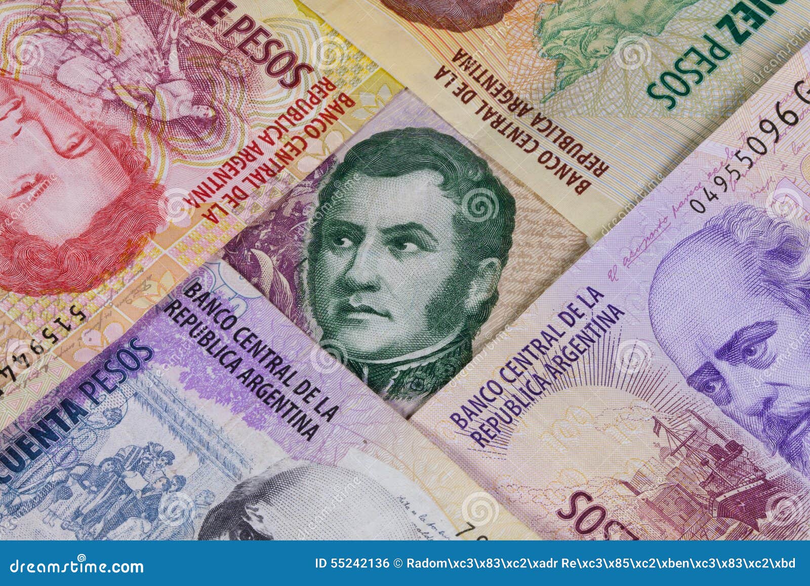 Various Banknotes from Argentina Stock Photo - Image of richness, pesos ...