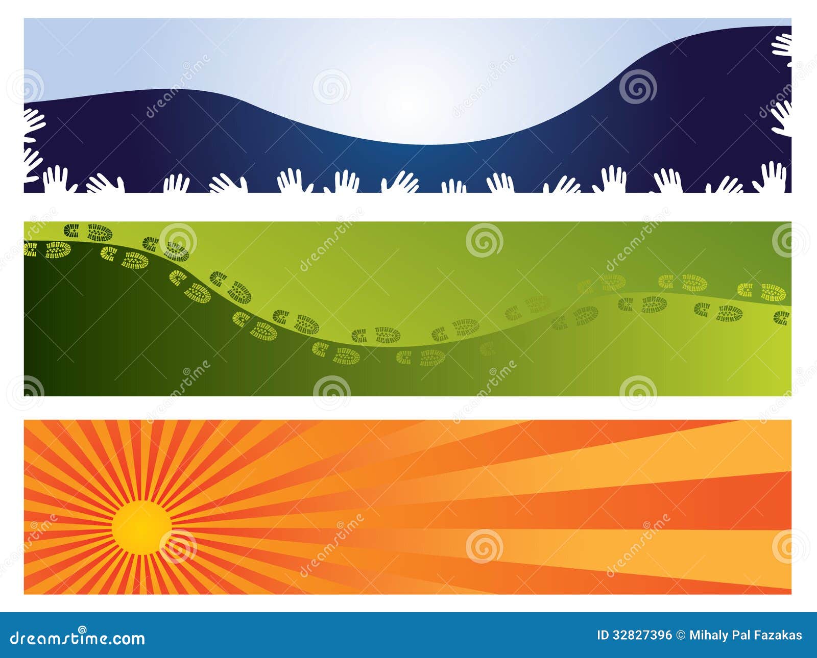 Various banners stock vector. Illustration of blue, pattern - 32827396