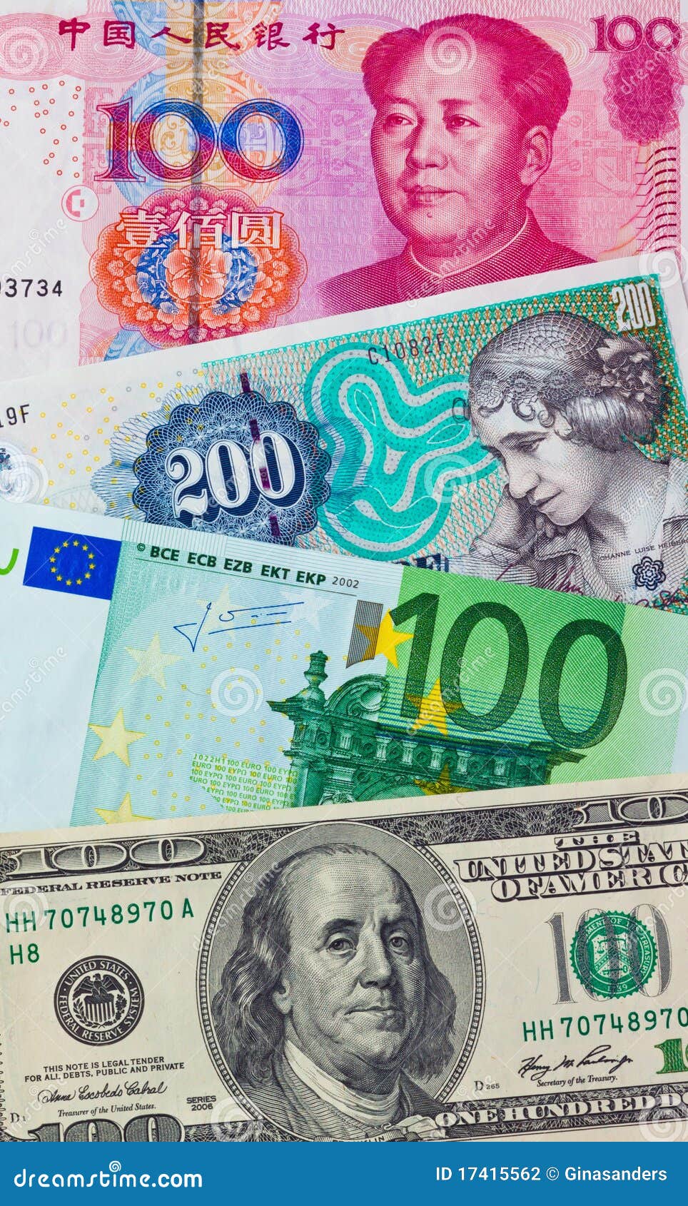 Various bills stock photo. Image of exchange, dollar - 17415562