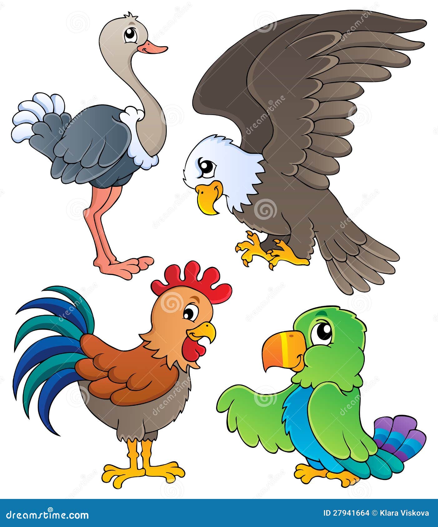 Various birds theme set 1 stock vector. Illustration of zoology - 27941664