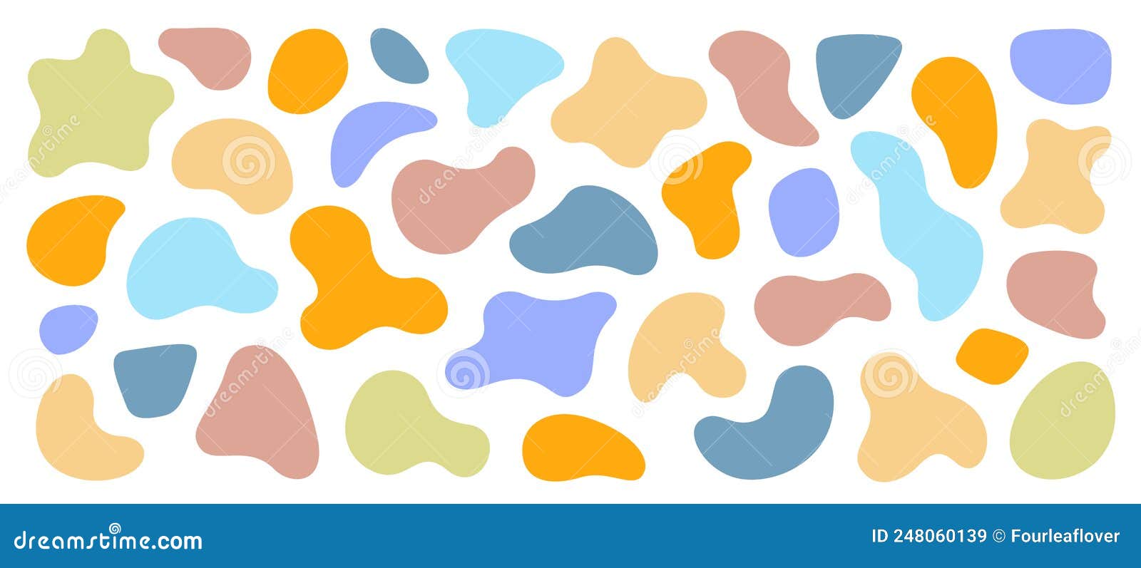 Various Blotch. Random Color Blobs, Round Abstract Organic Shapes ... Various Blotch. Random Color Blobs, Round Abstract Organic Shapes ...