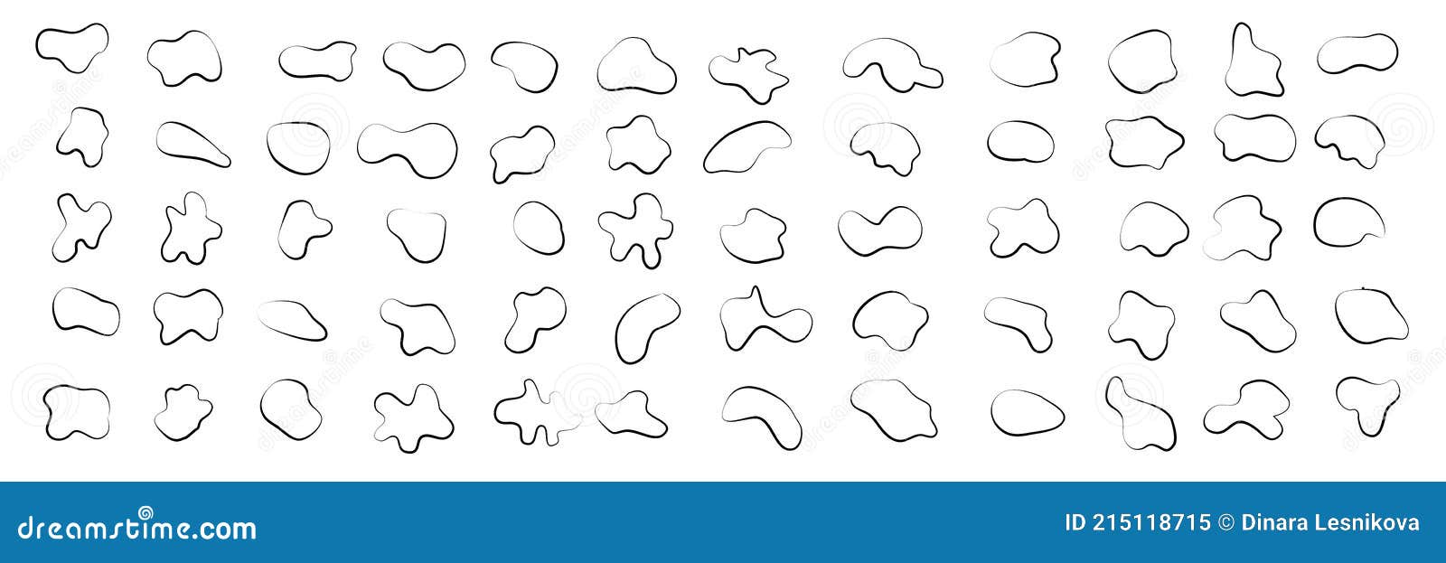 Various Blotch. Random Color Blobs, Round Abstract Organic Shapes ... Various Blotch. Random Color Blobs, Round Abstract Organic Shapes ...