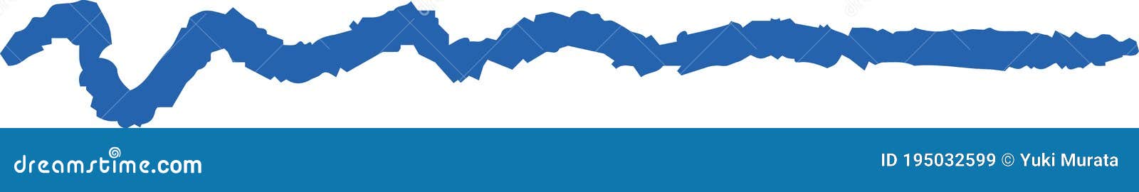 Various Blue Lines Drawn with a Pencil Stock Vector - Illustration of ...