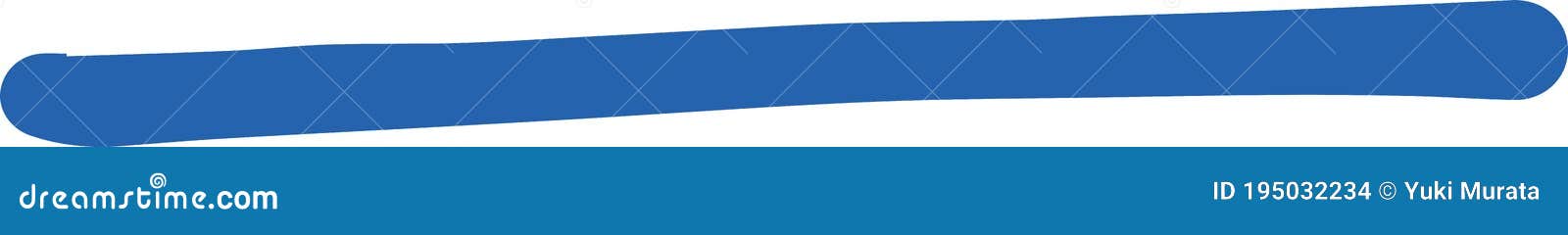 Various Blue Lines Written with a Marker Stock Vector - Illustration of ...