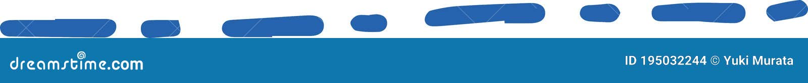 Various Blue Lines Written with a Pen Stock Vector - Illustration of ...