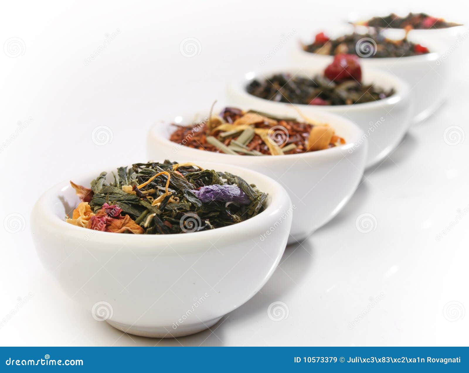 Various Bowls of Premium Tea Leaves Stock Image - Image of leaves, leaf ...