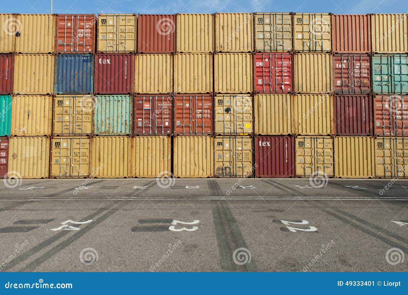 Various Brands and Colors of Shipping Containers Editorial Photo ...