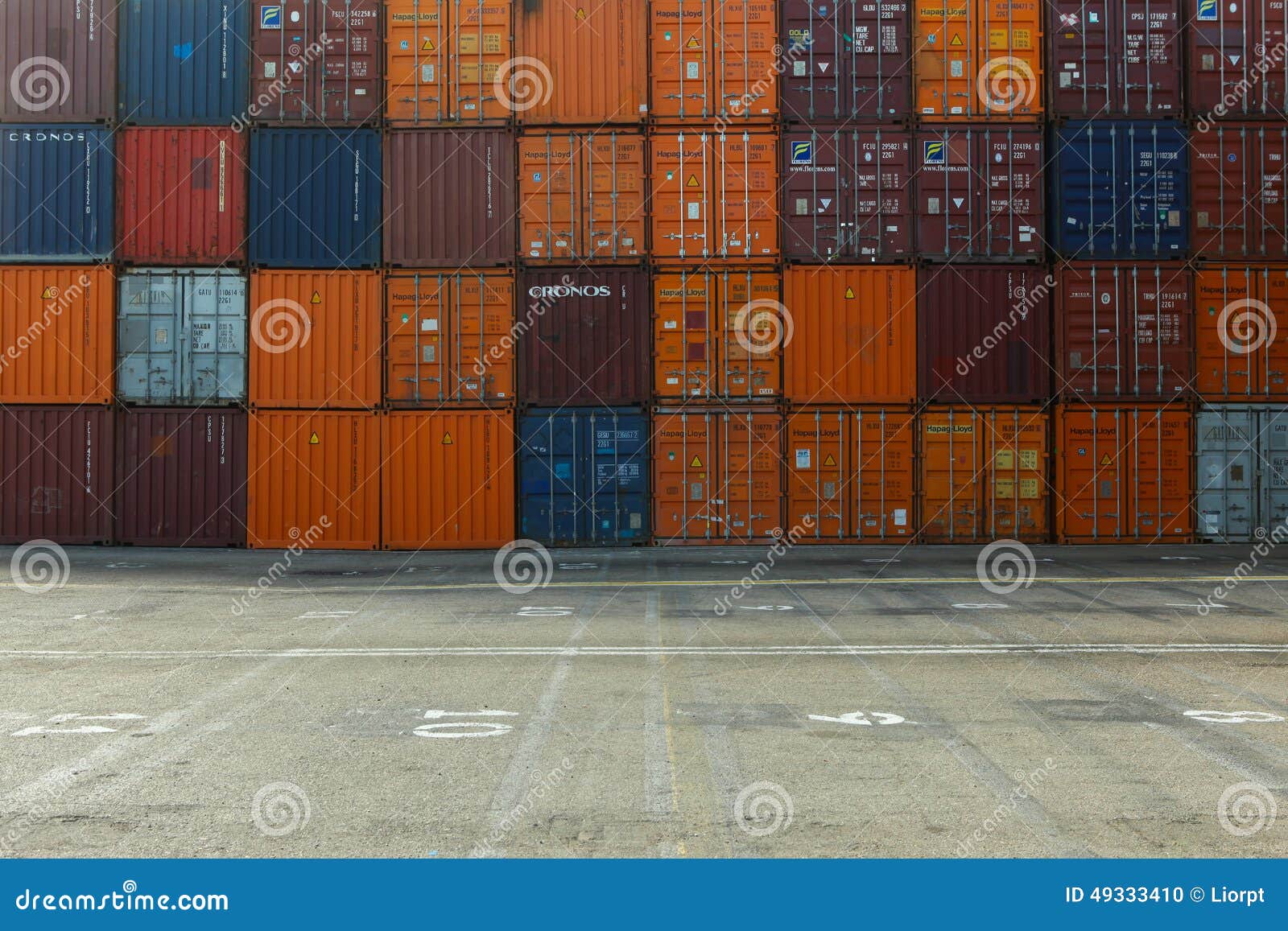 Various Brands and Colors of Shipping Containers Editorial Image ...