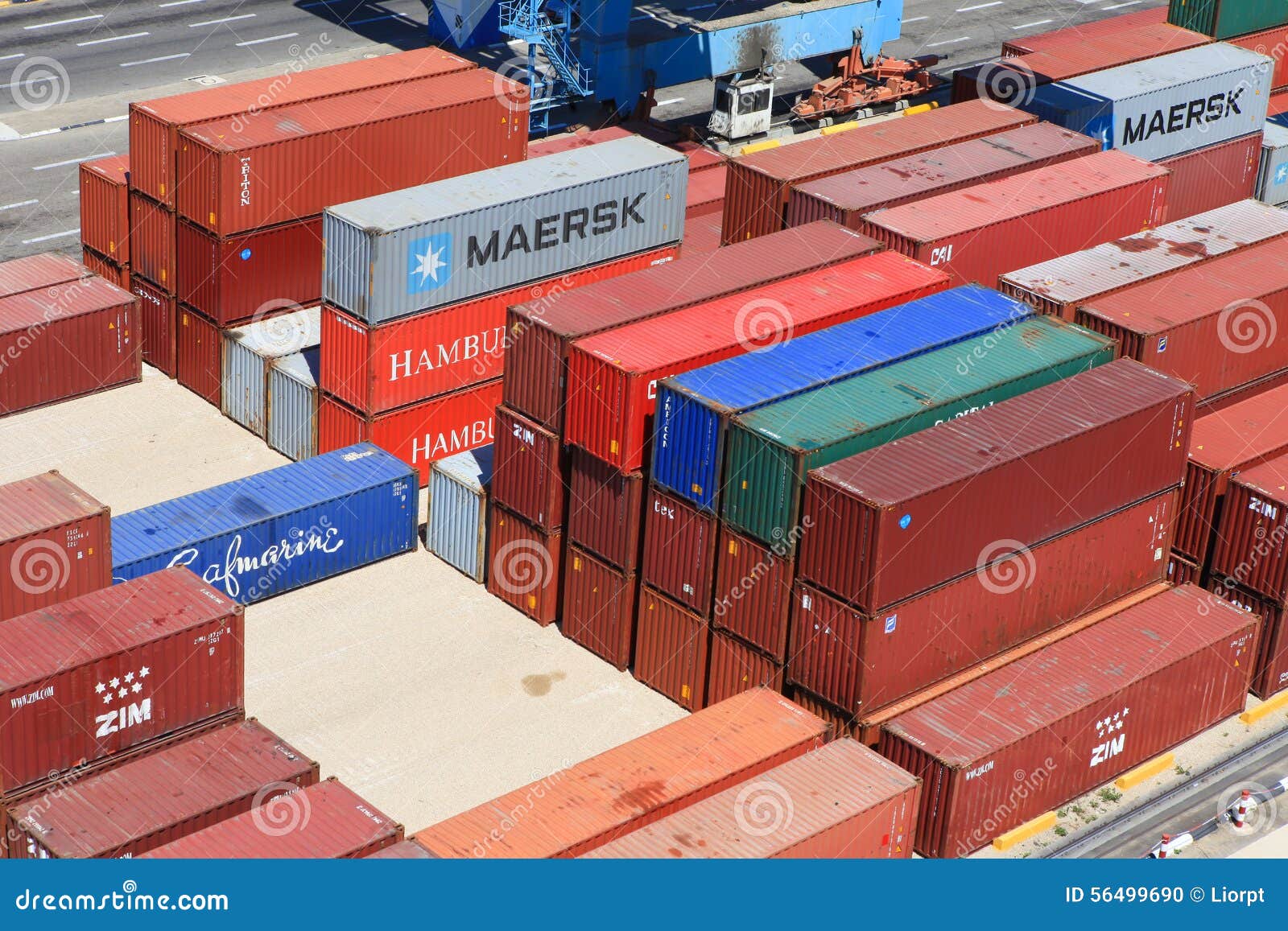 Various Brands and Colors of Shipping Containers Editorial Image ...