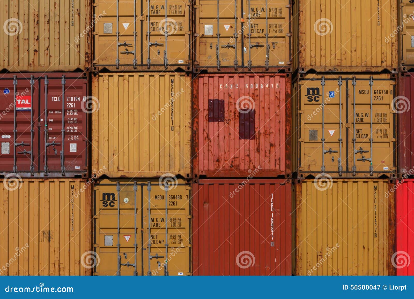 Various Brands and Colors of Shipping Containers Editorial Photography ...