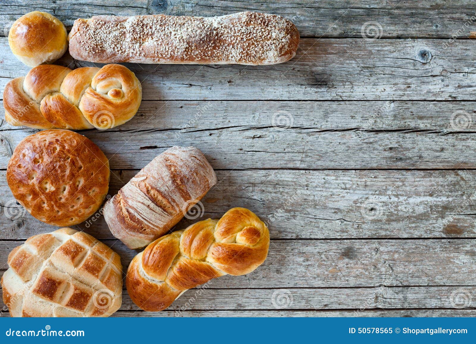 Various Bread Types stock image. Image of product, grain - 50578565