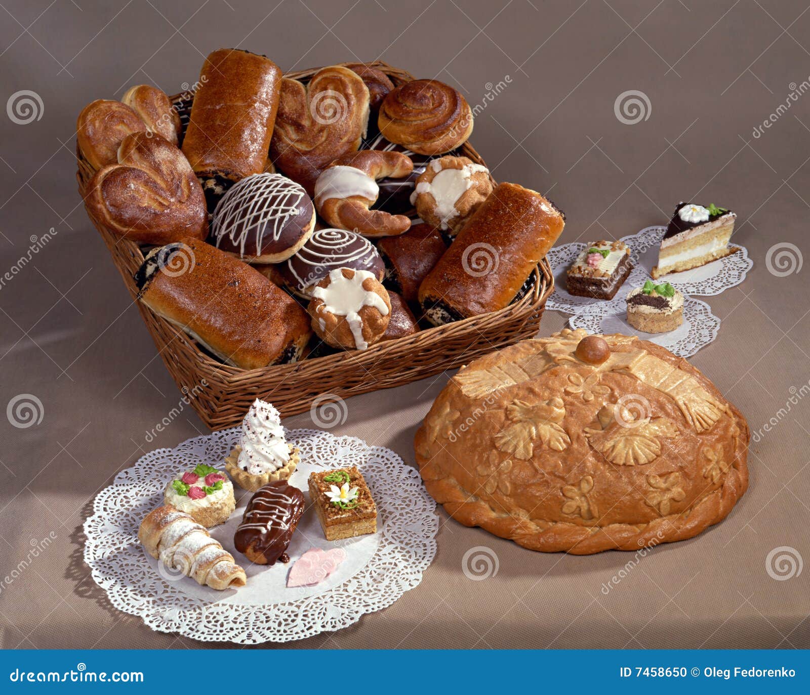 Various Breads stock photo. Image of foodstuffs, lunch - 7458650