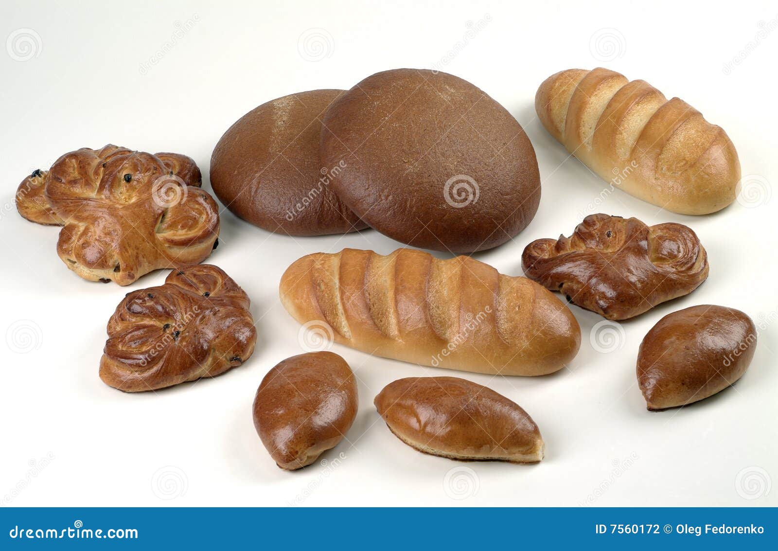 Various Breads stock photo. Image of golden, brown, bakery - 7560172