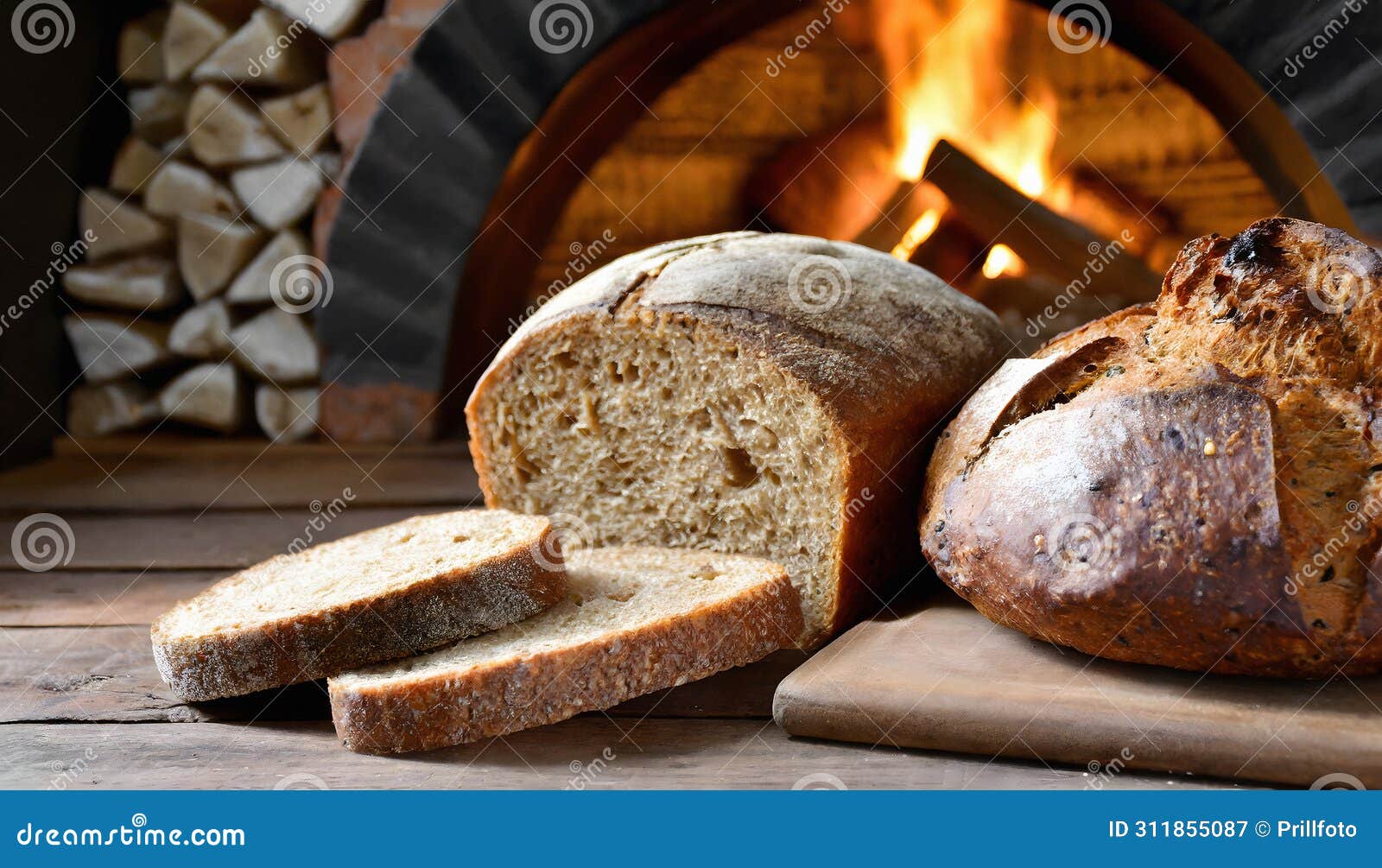 Various breads stock illustration. Illustration of slice - 311855087