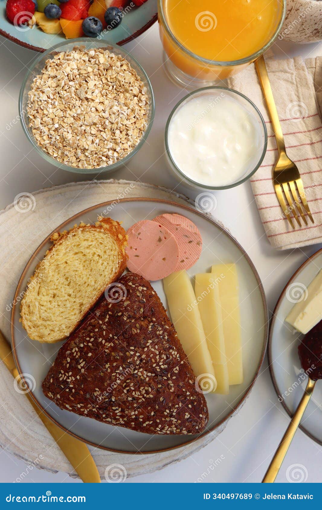 Various Breakfast Food stock image. Image of food, diet - 340497689