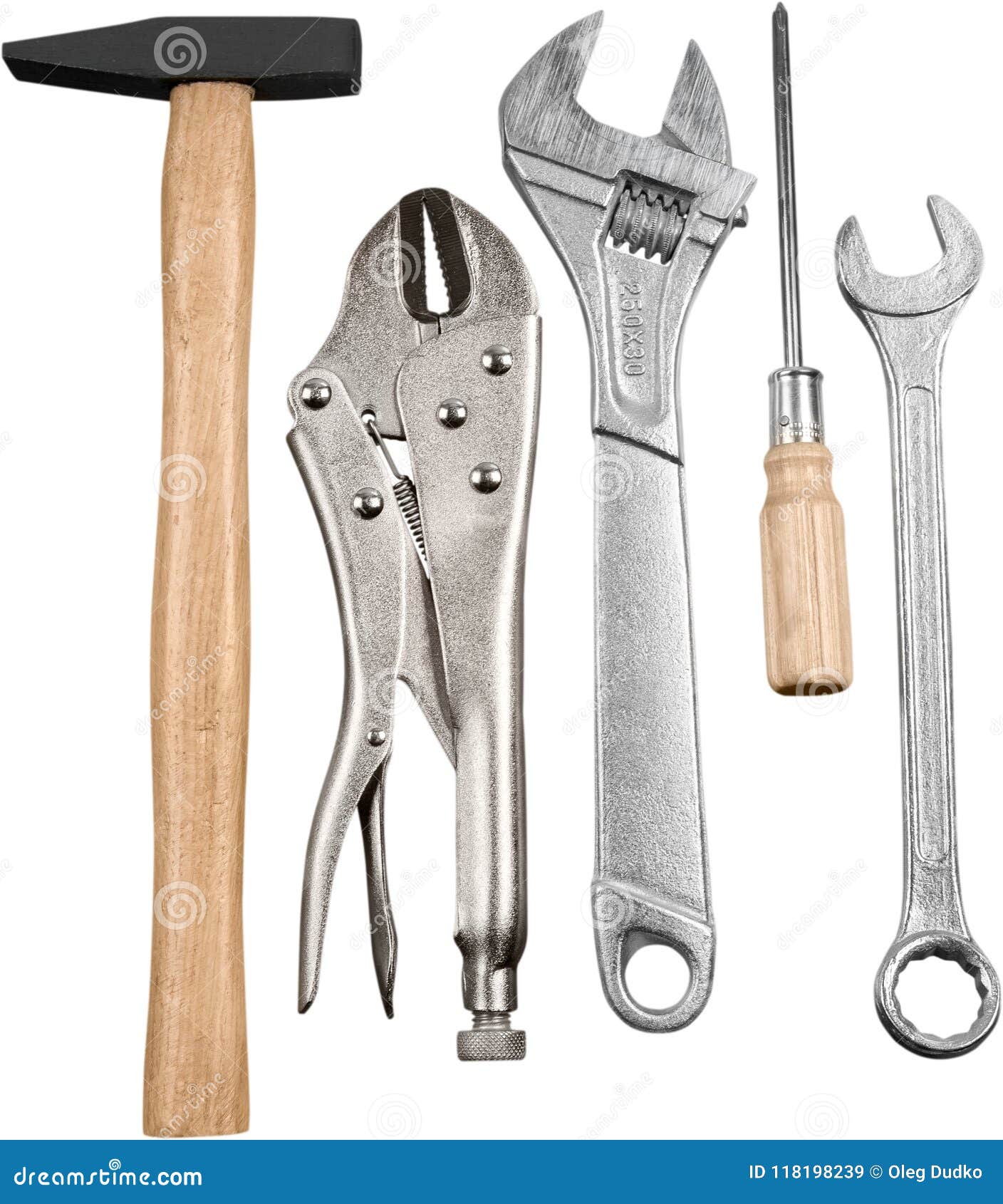 Various Building Tools Isolated on White Stock Image - Image of house ...