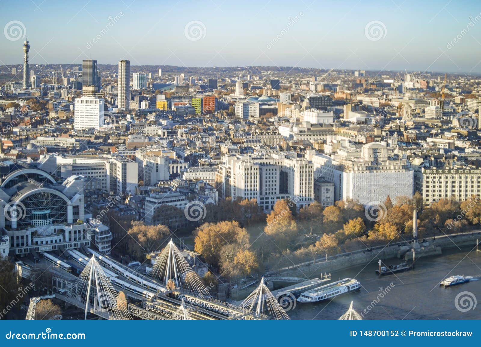 Various Buildings and Offices Across the River Thames Stock Photo ...