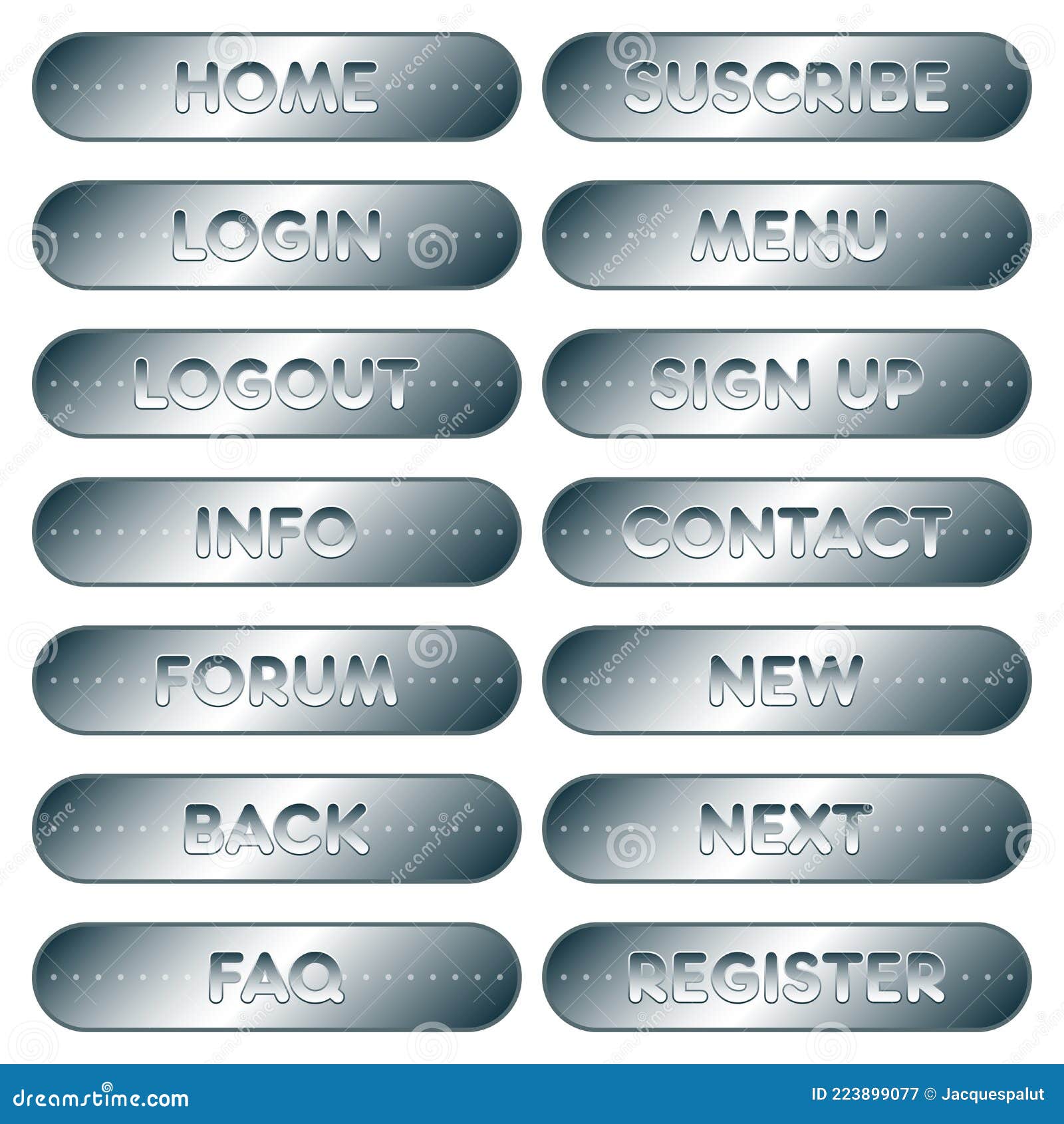 Set of web signs stock vector. Illustration of logout - 223899077