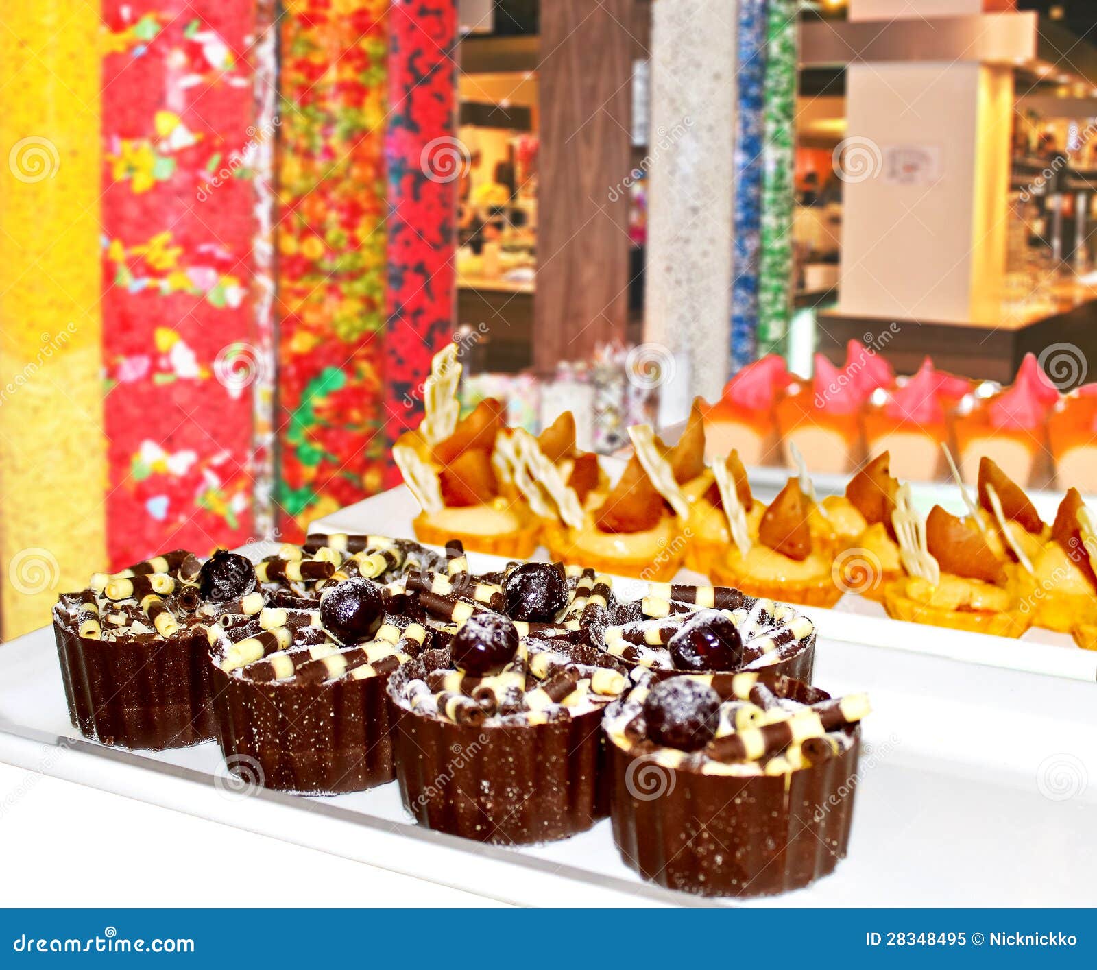 Various cakes stock image. Image of choice, fresh, delicious - 28348495