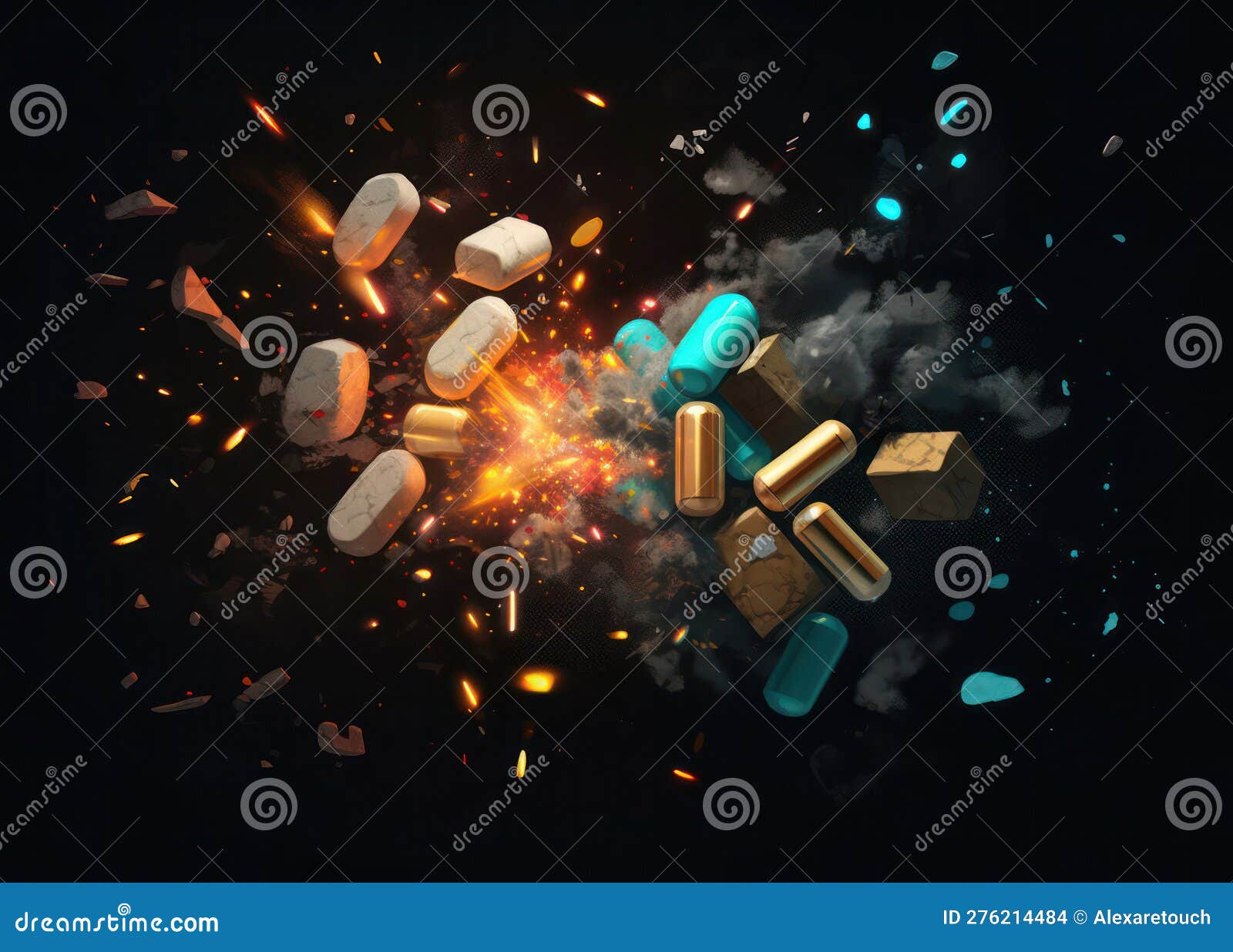 Various Capsules and Tablets with Nutritional Supplements or Drugs ...