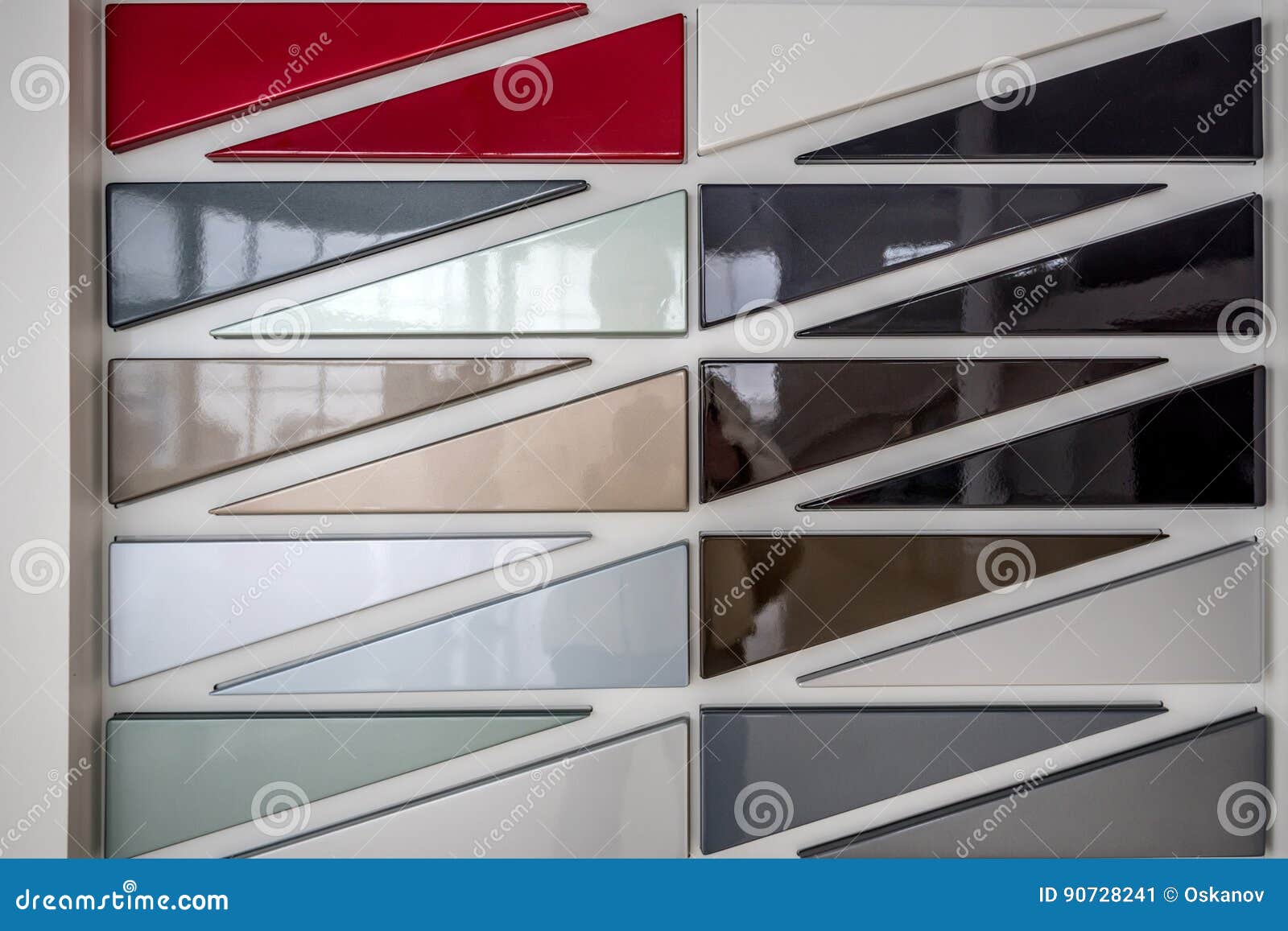 Various Car Metallic Paint Samples on Stand Stock Image - Image of ...